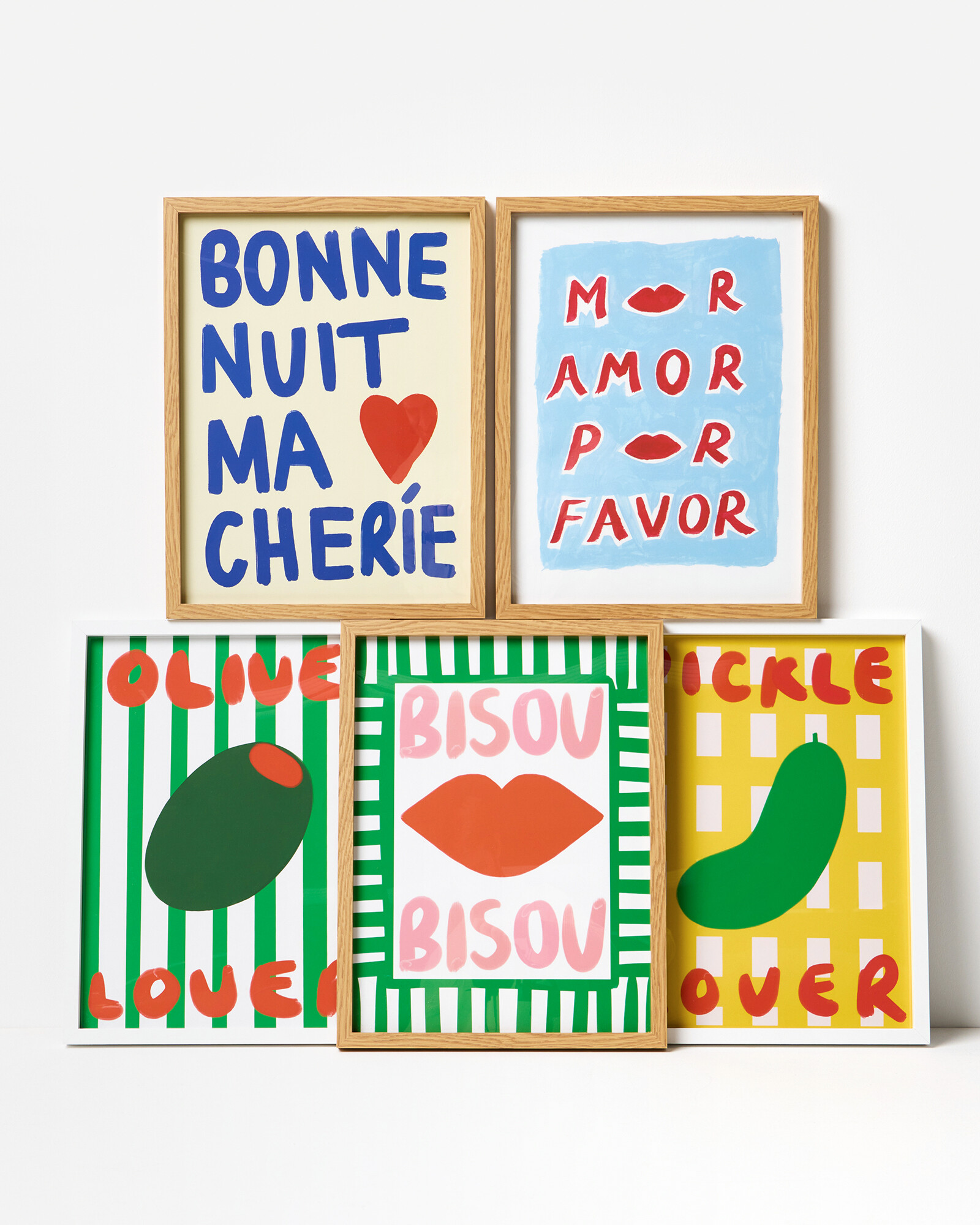 Bisou Bisou Framed Wall Art | Oliver Bonas