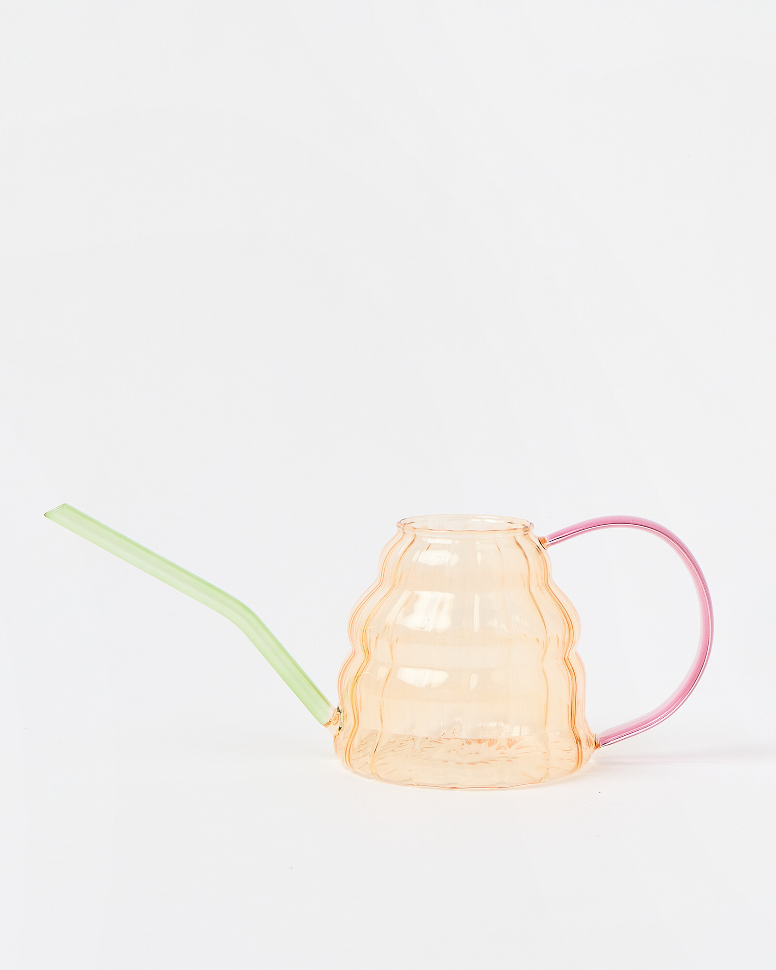 Wobble Orange Glass Watering Can | Oliver Bonas