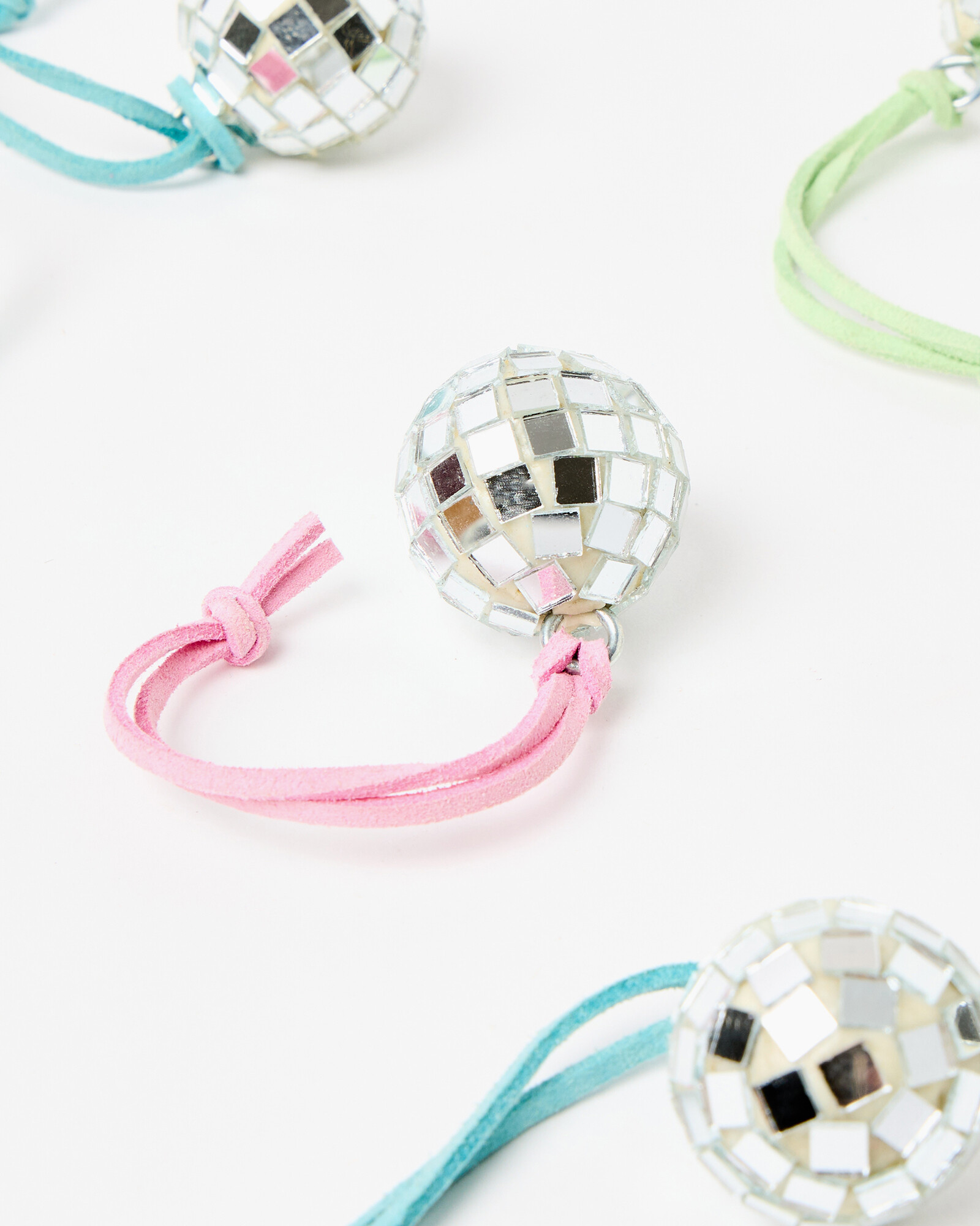 Silver Disco Ball Mini Christmas Baubles Set of Nine | Oliver Bonas