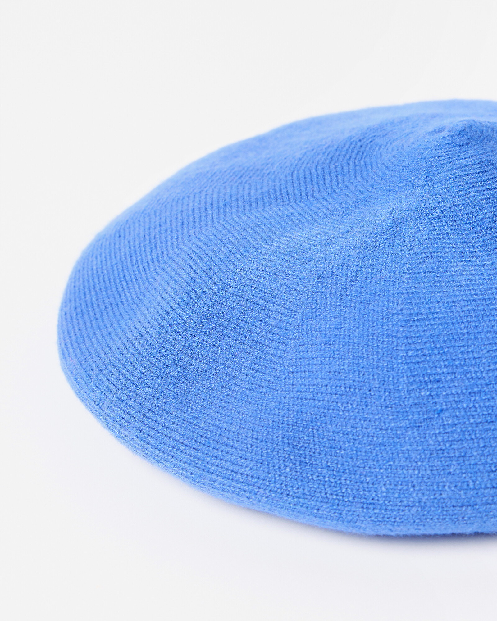 Cobalt Blue Knitted Beret Hat | Oliver Bonas