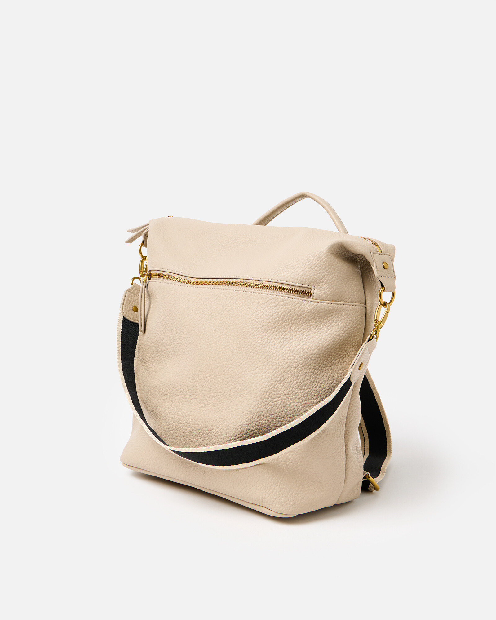 Ethel Cream Stripe Backpack | Oliver Bonas