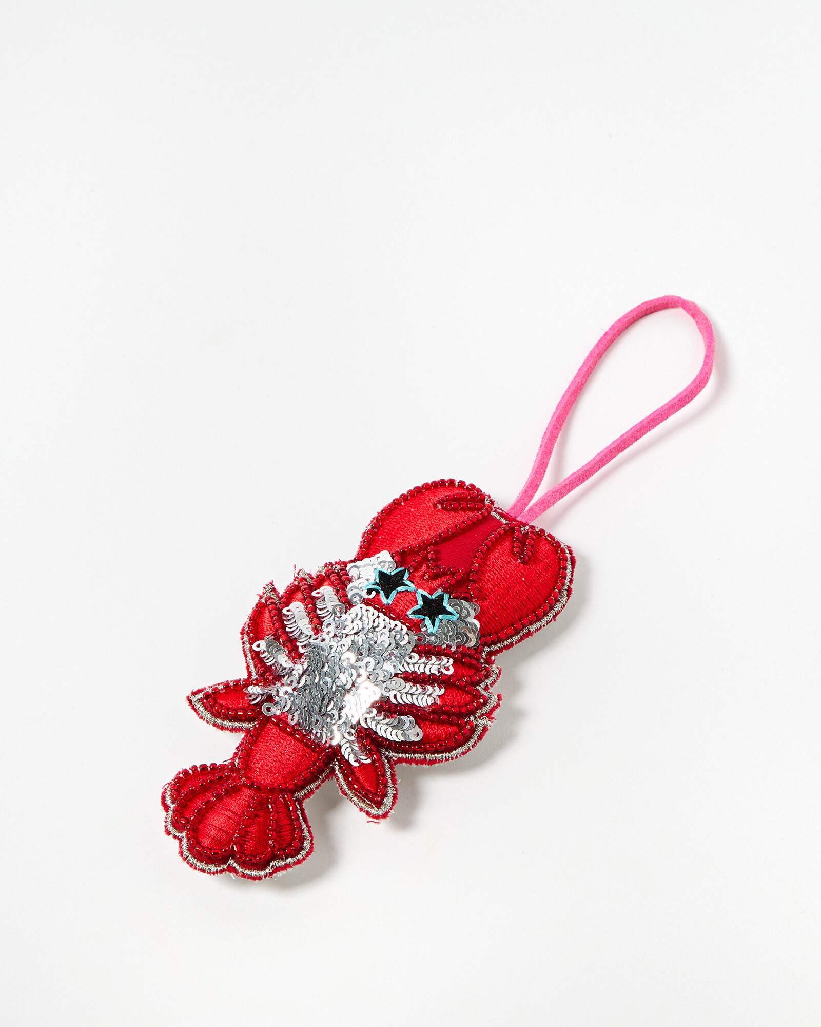 Elton Lobster Beaded Christmas Tree Decoration | Oliver Bonas