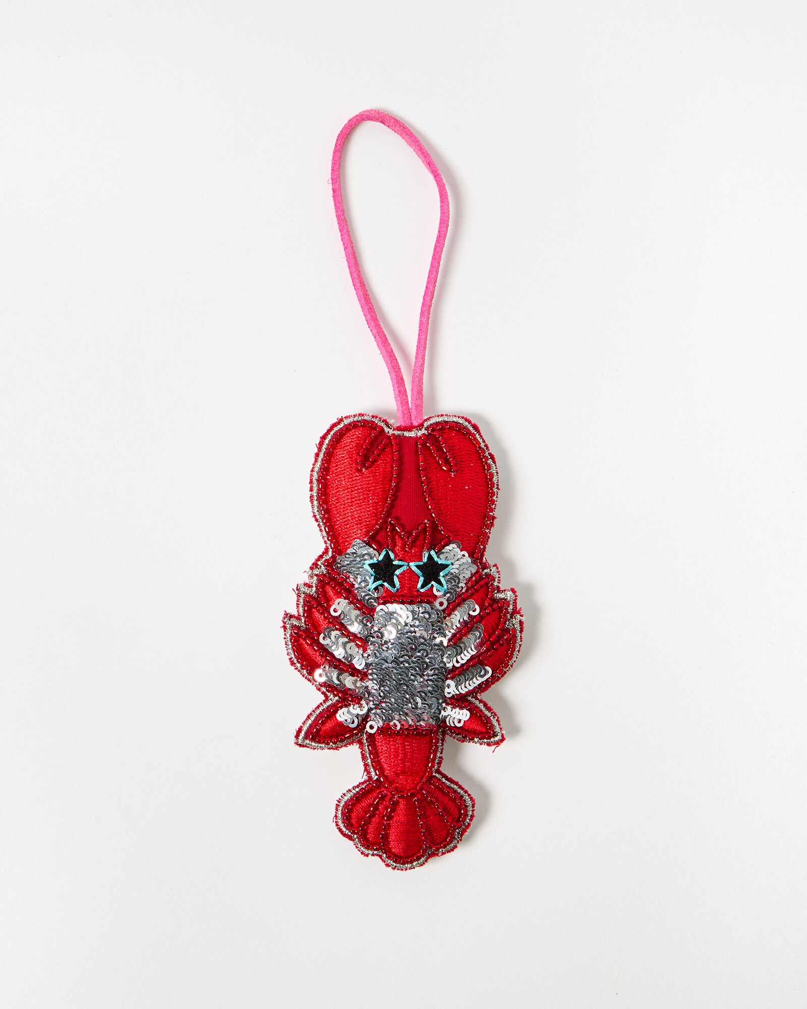 Elton Lobster Beaded Christmas Tree Decoration | Oliver Bonas