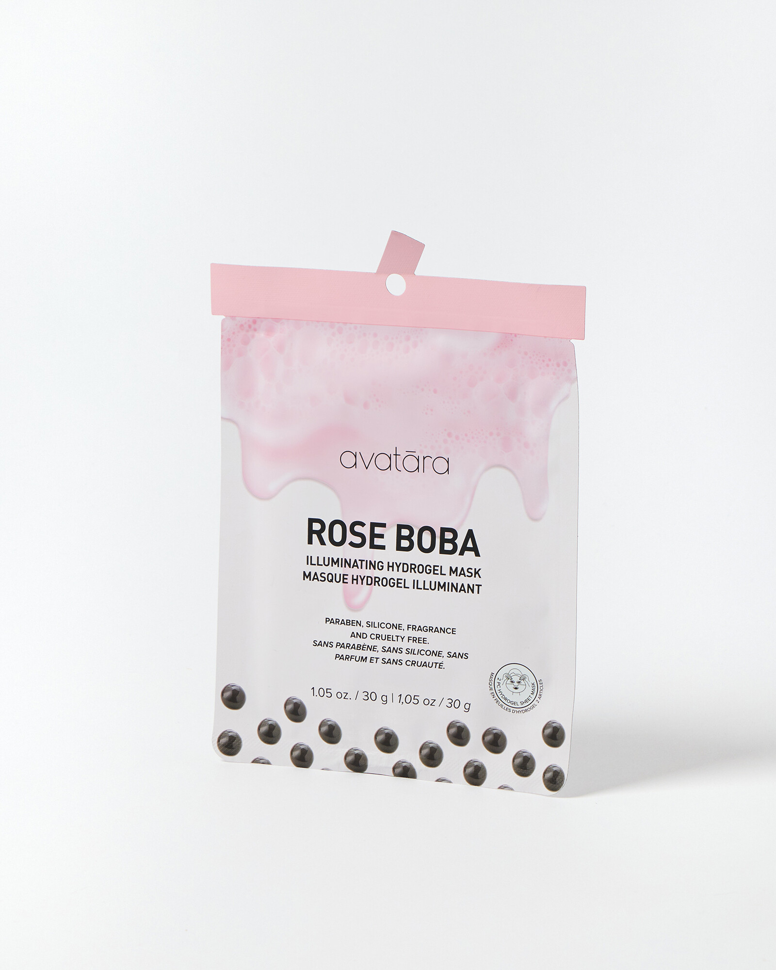 Avatara Boba Hydrogel Rose Sheet Face Mask | Oliver Bonas