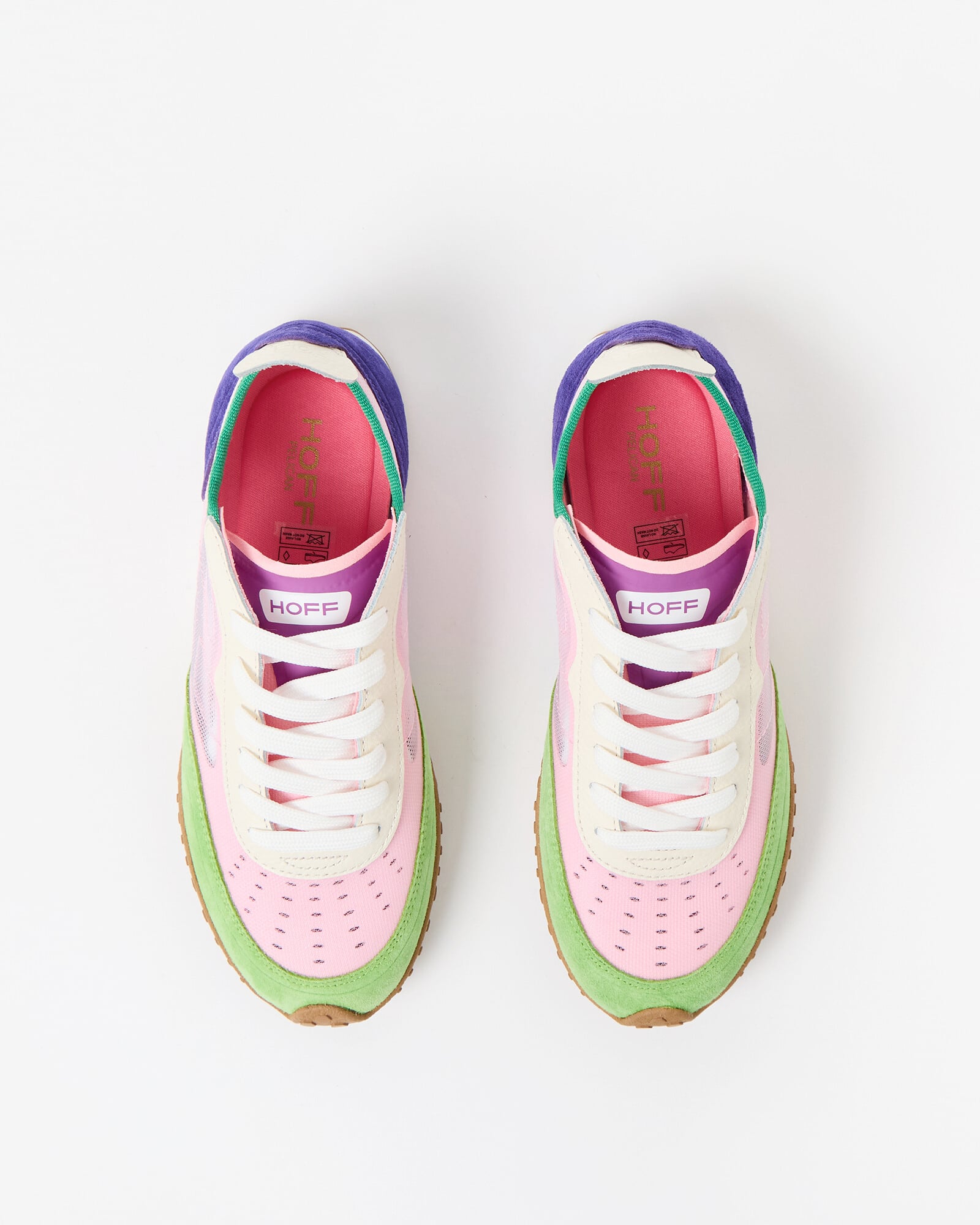 HOFF Colour Block Pink Pelican Bird Retro Trainers | Oliver Bonas