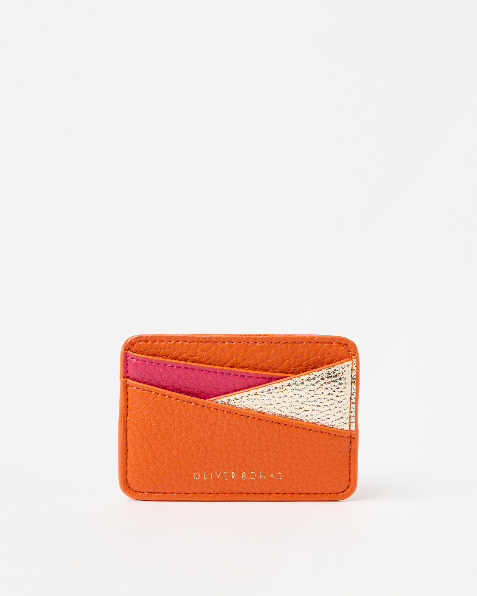 Sita Orange Metallic Card Holder | Oliver Bonas