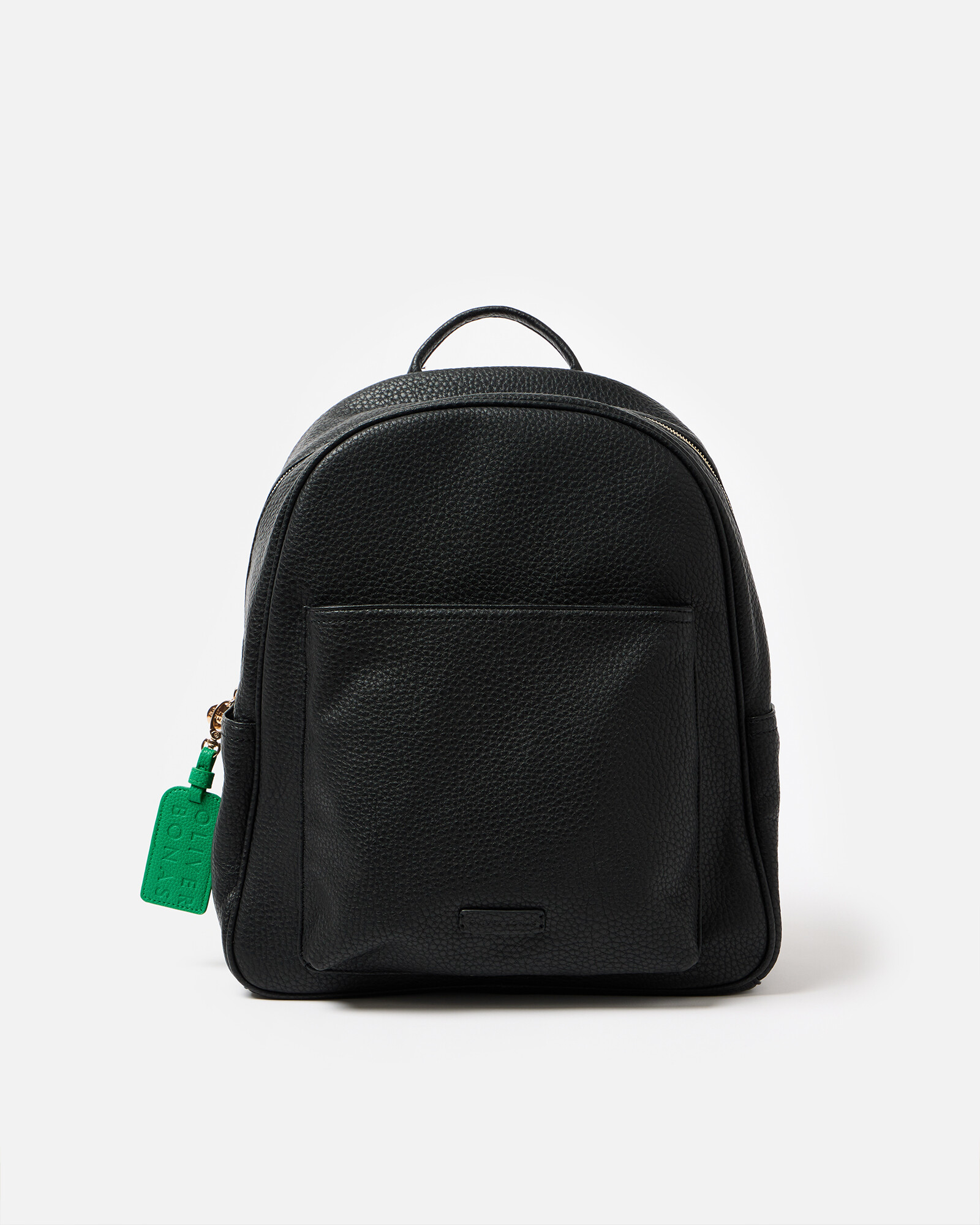 Austin Curved Black Backpack | Oliver Bonas