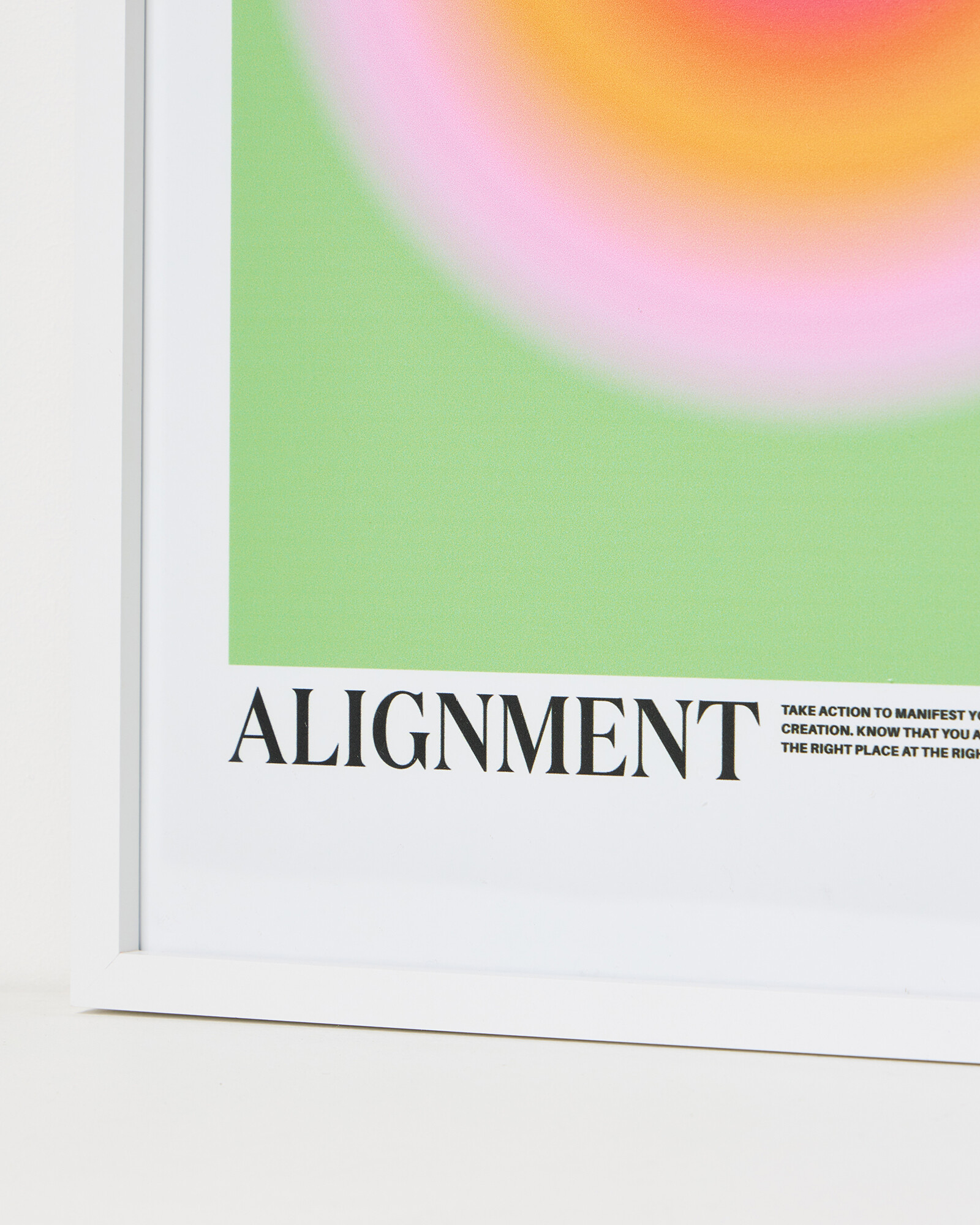 Alignment Green Framed Wall Art | Oliver Bonas