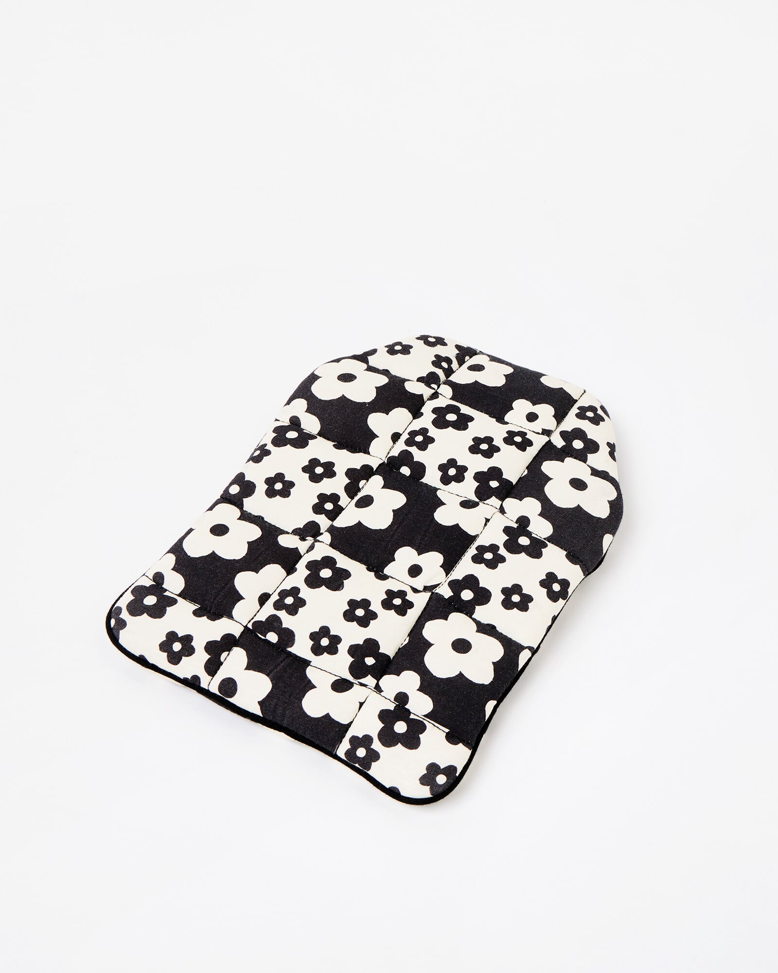Monochrome Floral Hot Water Bottle & Eye Mask | Oliver Bonas