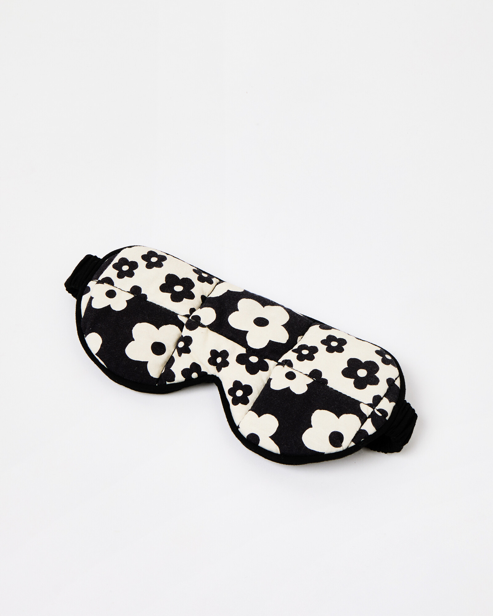 Monochrome Floral Hot Water Bottle & Eye Mask | Oliver Bonas