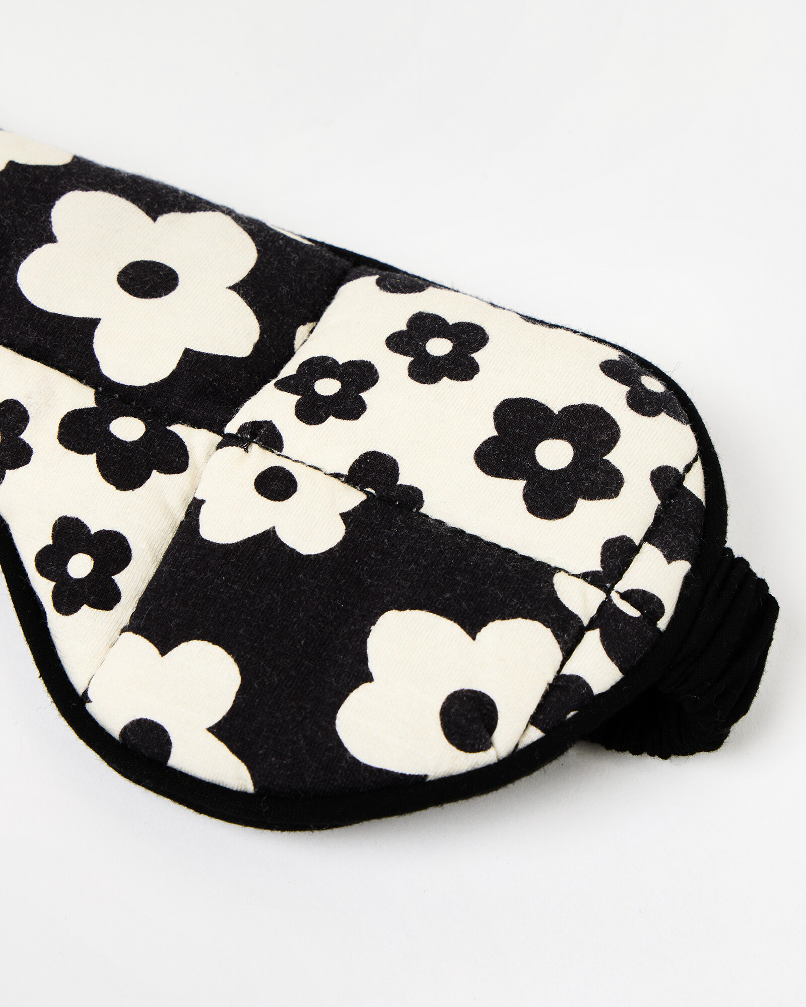 Monochrome Floral Hot Water Bottle & Eye Mask | Oliver Bonas