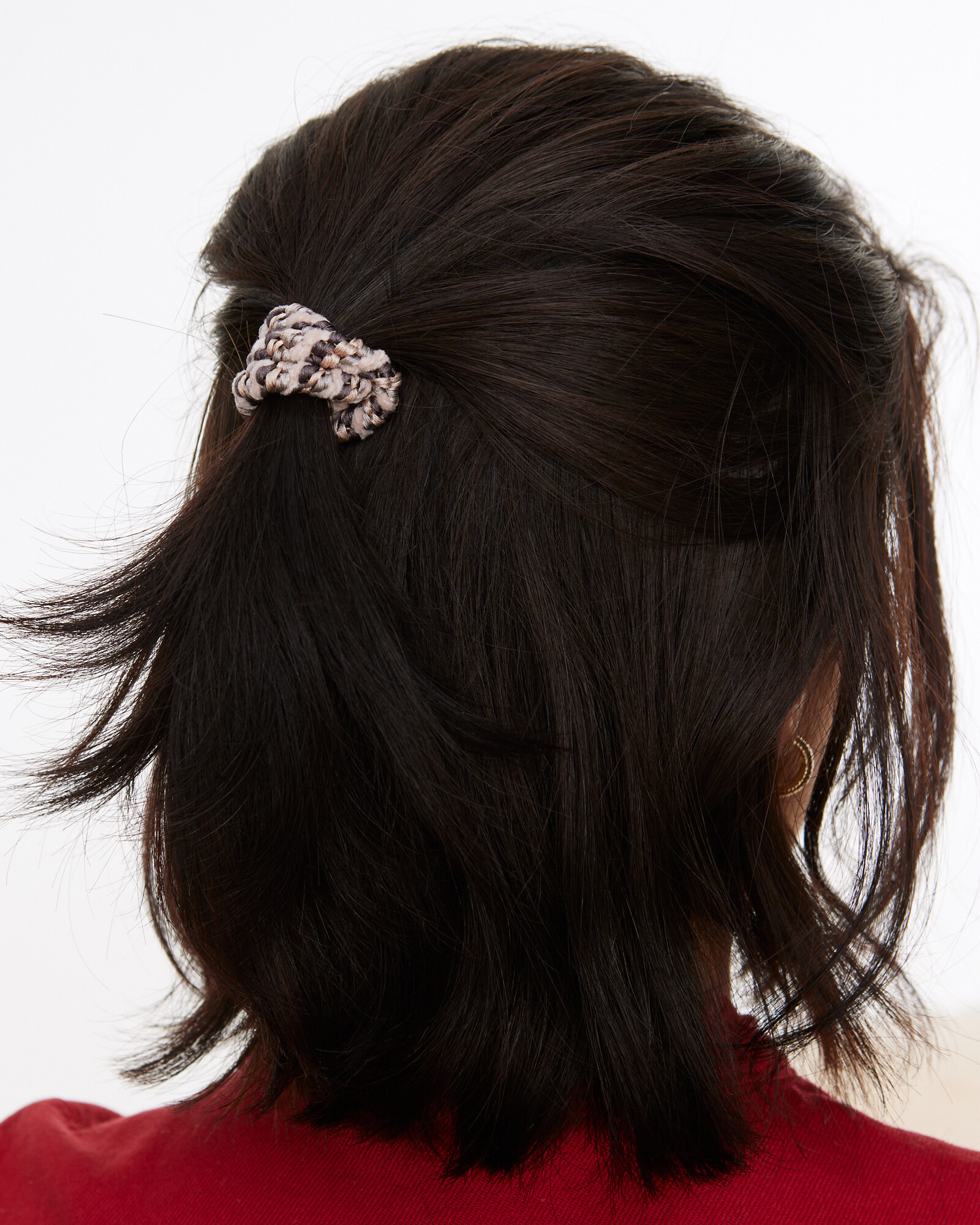 Essie Brown Metallic Elastic Hair Band | Oliver Bonas