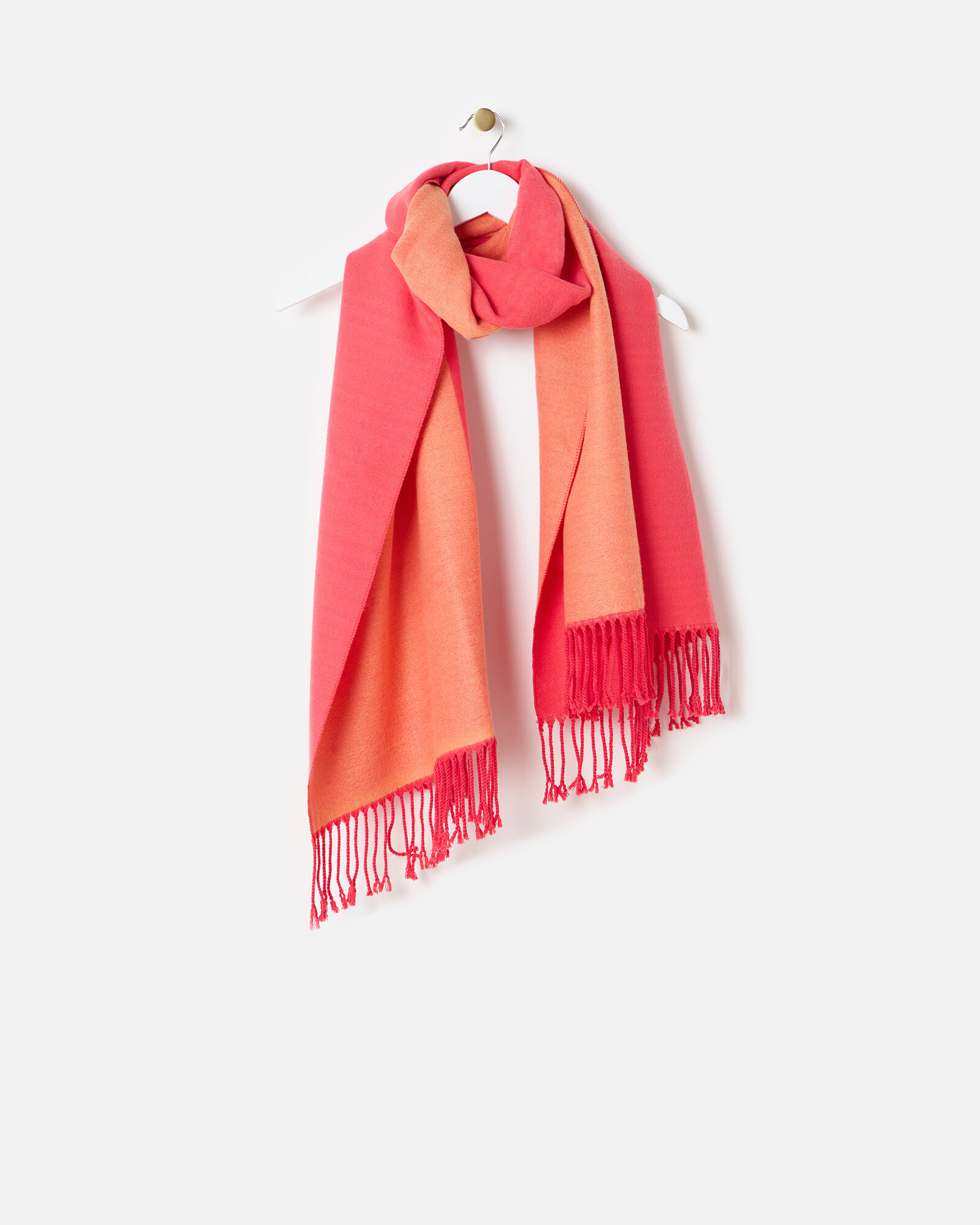 Orange Colour Block Blanket Scarf | Oliver Bonas
