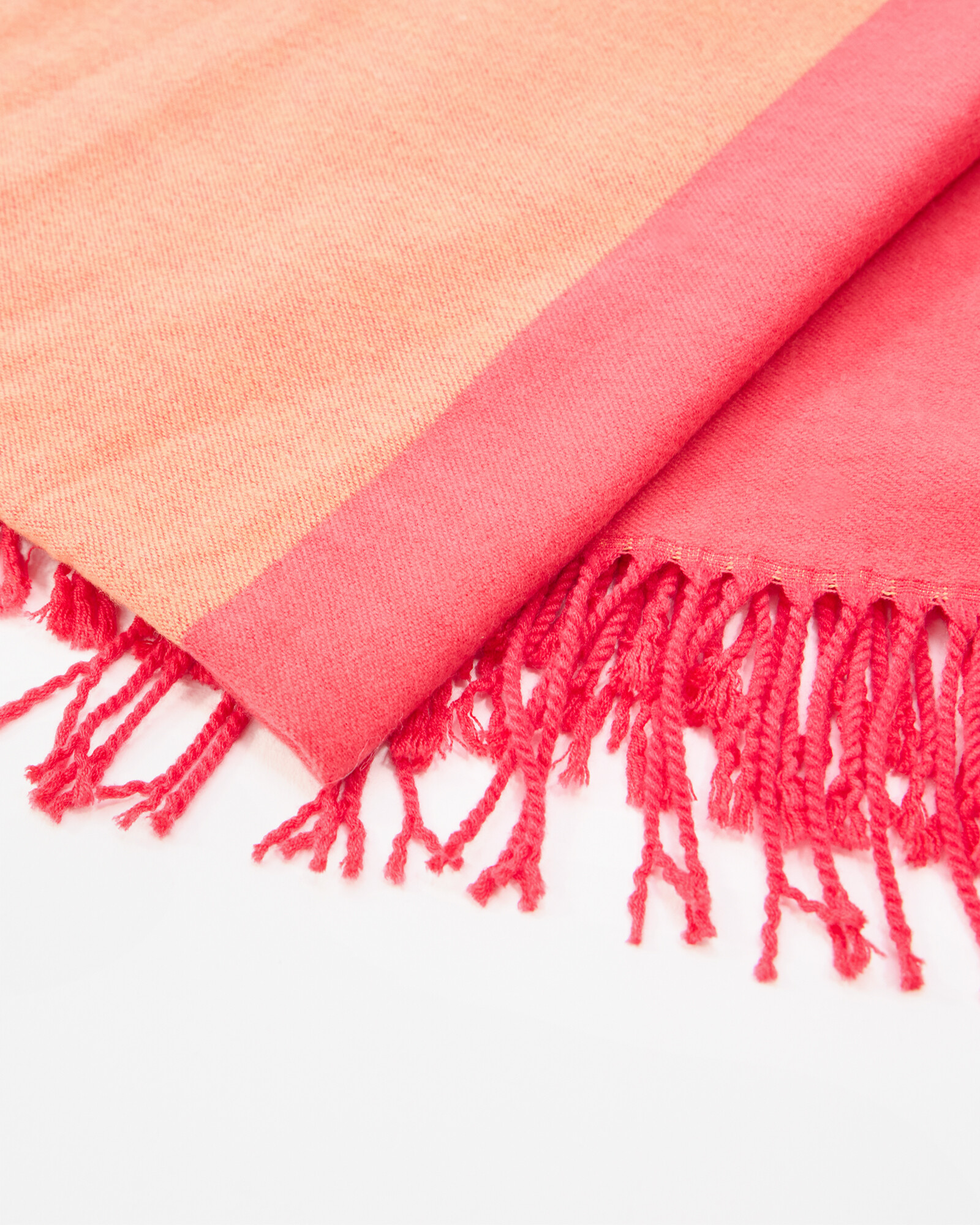 Orange Colour Block Blanket Scarf | Oliver Bonas
