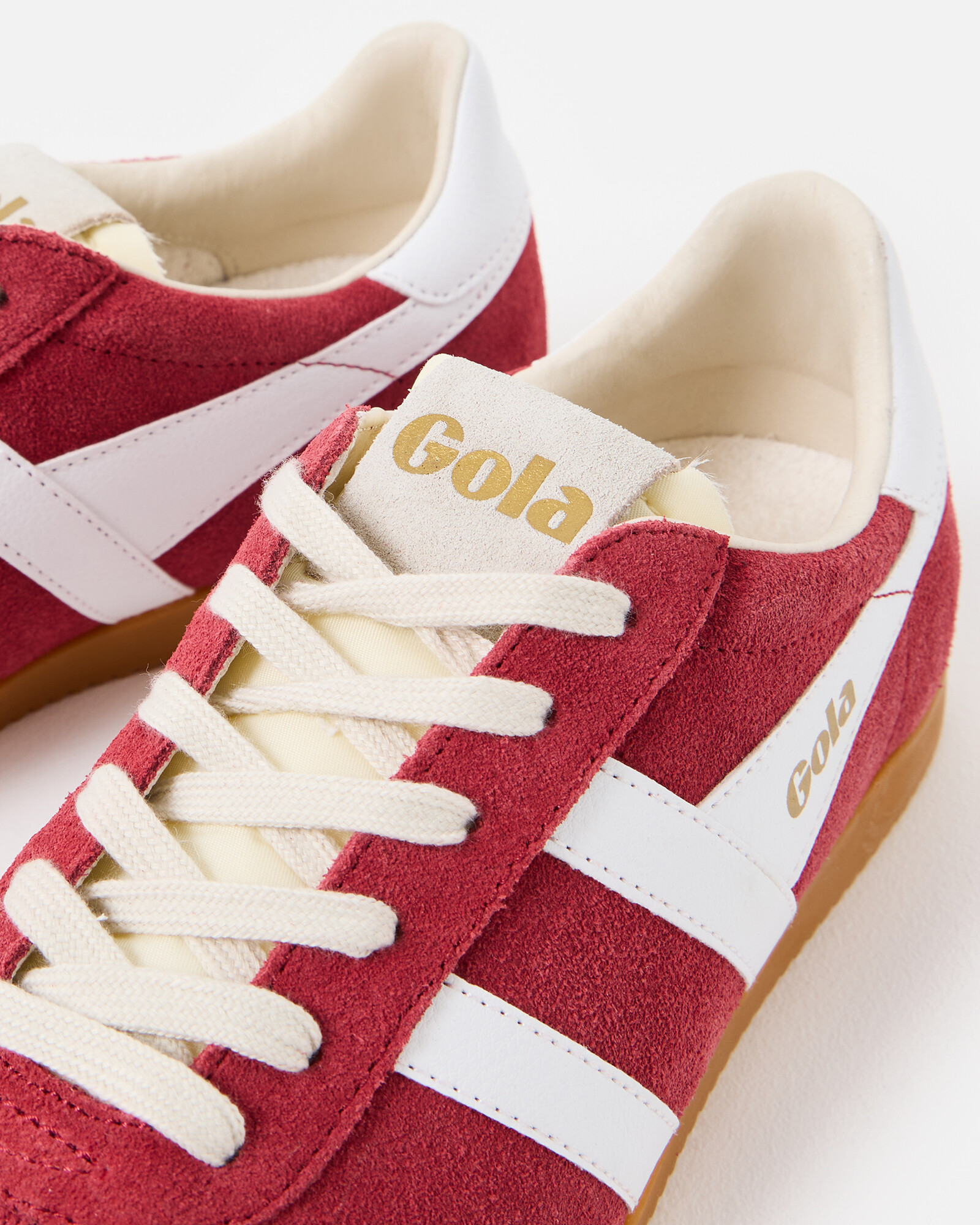 Gola Elan Deep Red & White Trainers | Oliver Bonas
