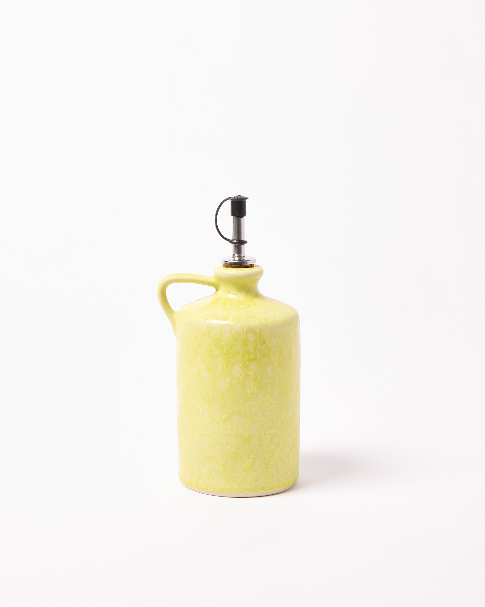 Mori Yellow Ceramic Oil Bottle | Oliver Bonas