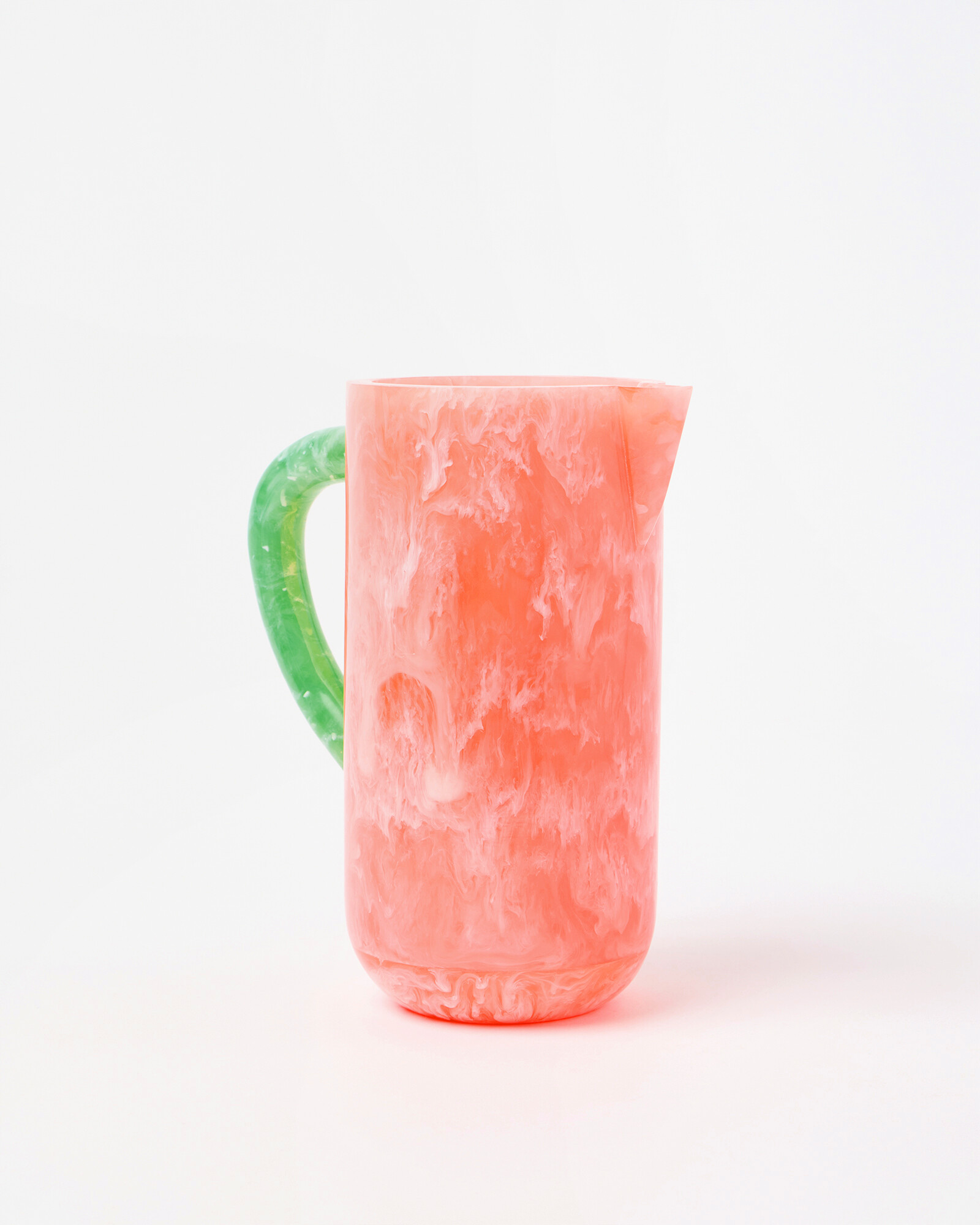 Rayos Pink & Green Resin Serving Jug | Oliver Bonas