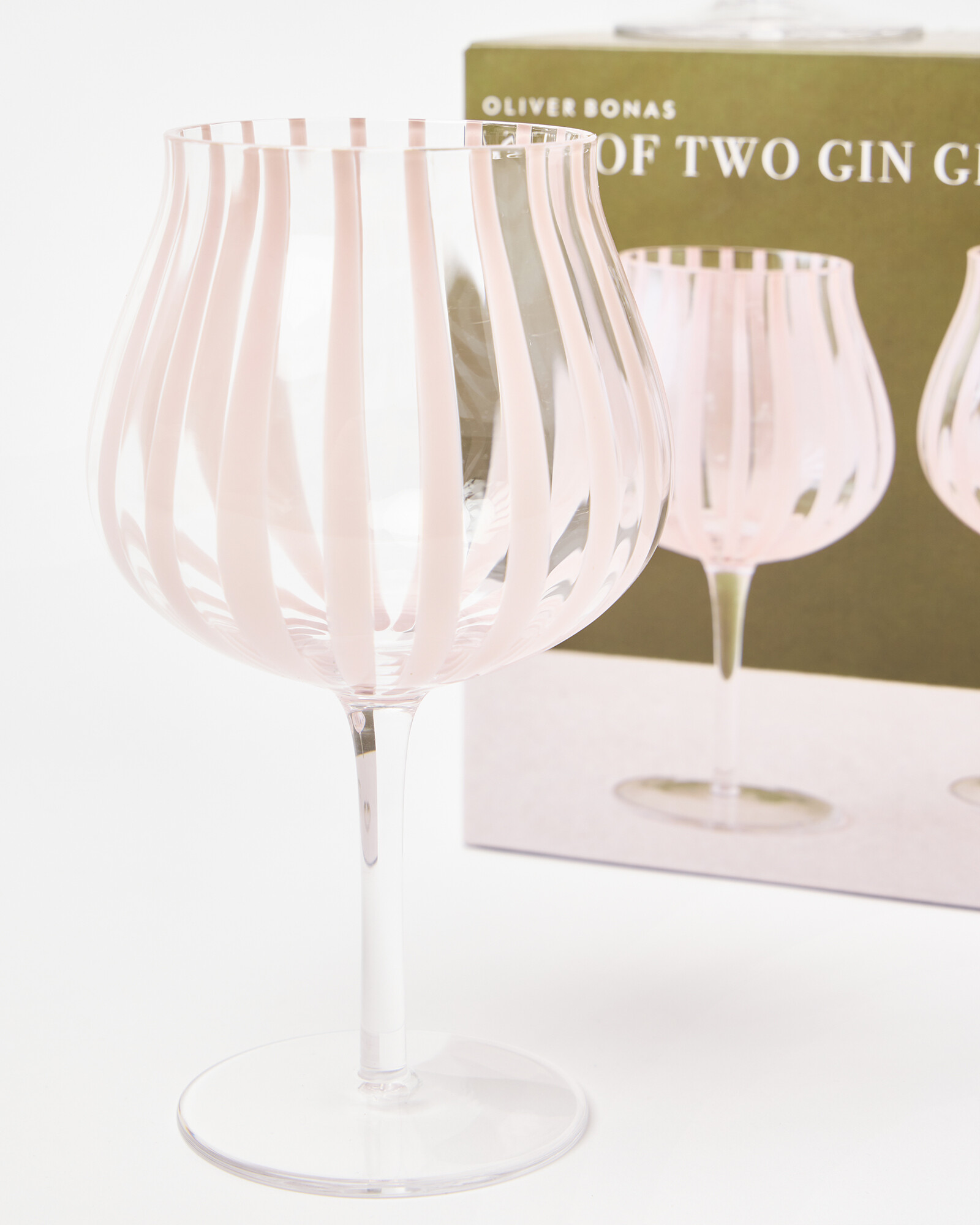 Vita Pink Gin Glasses Set of Two | Oliver Bonas