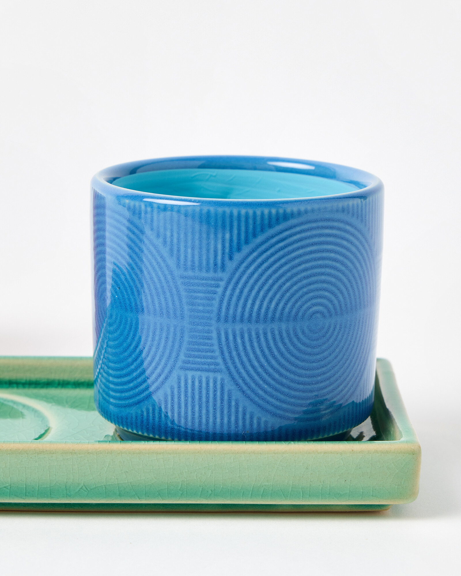 Cerchio Ceramic Plant Pots Set of Three | Oliver Bonas