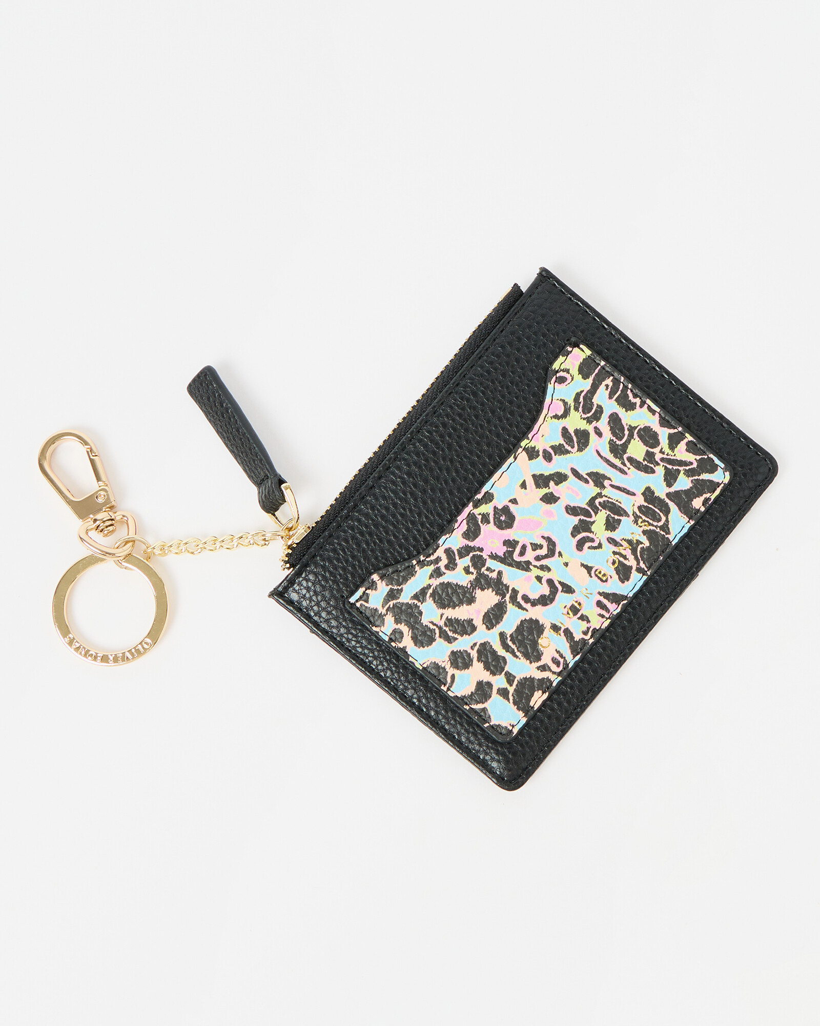 Andie Leopard Keyring Card Holder | Oliver Bonas