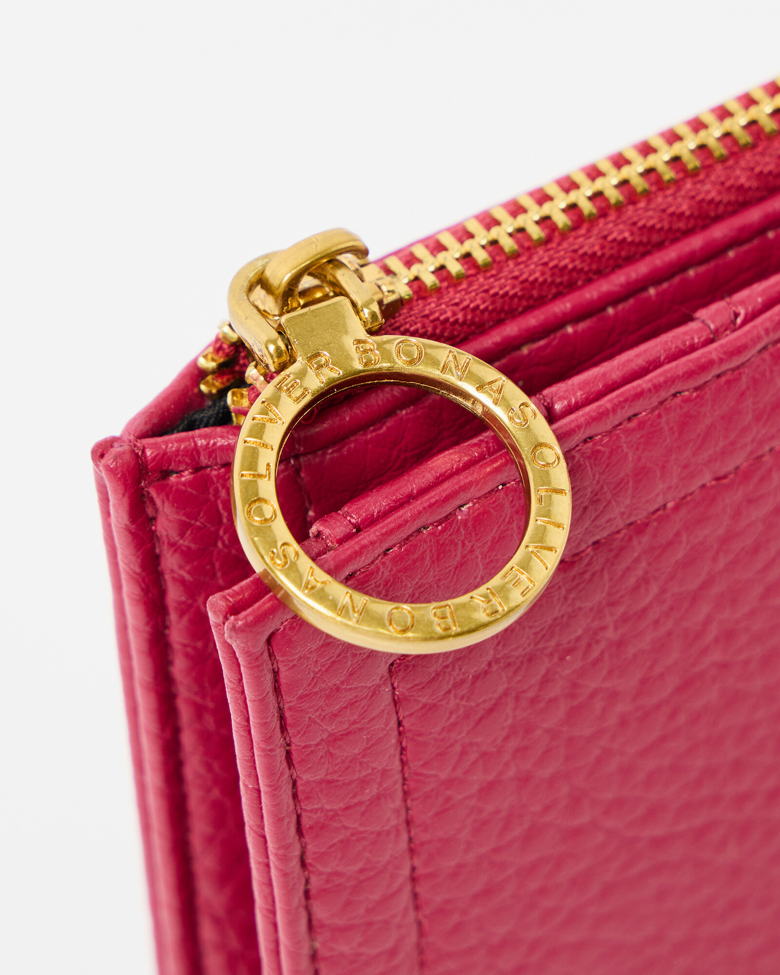 Kinley Plum Pink Zipped Coin Purse | Oliver Bonas
