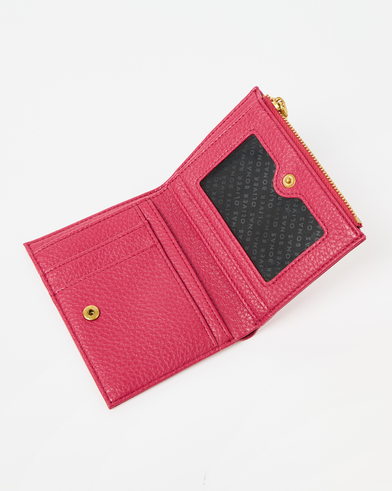 Kinley Plum Pink Zipped Coin Purse | Oliver Bonas