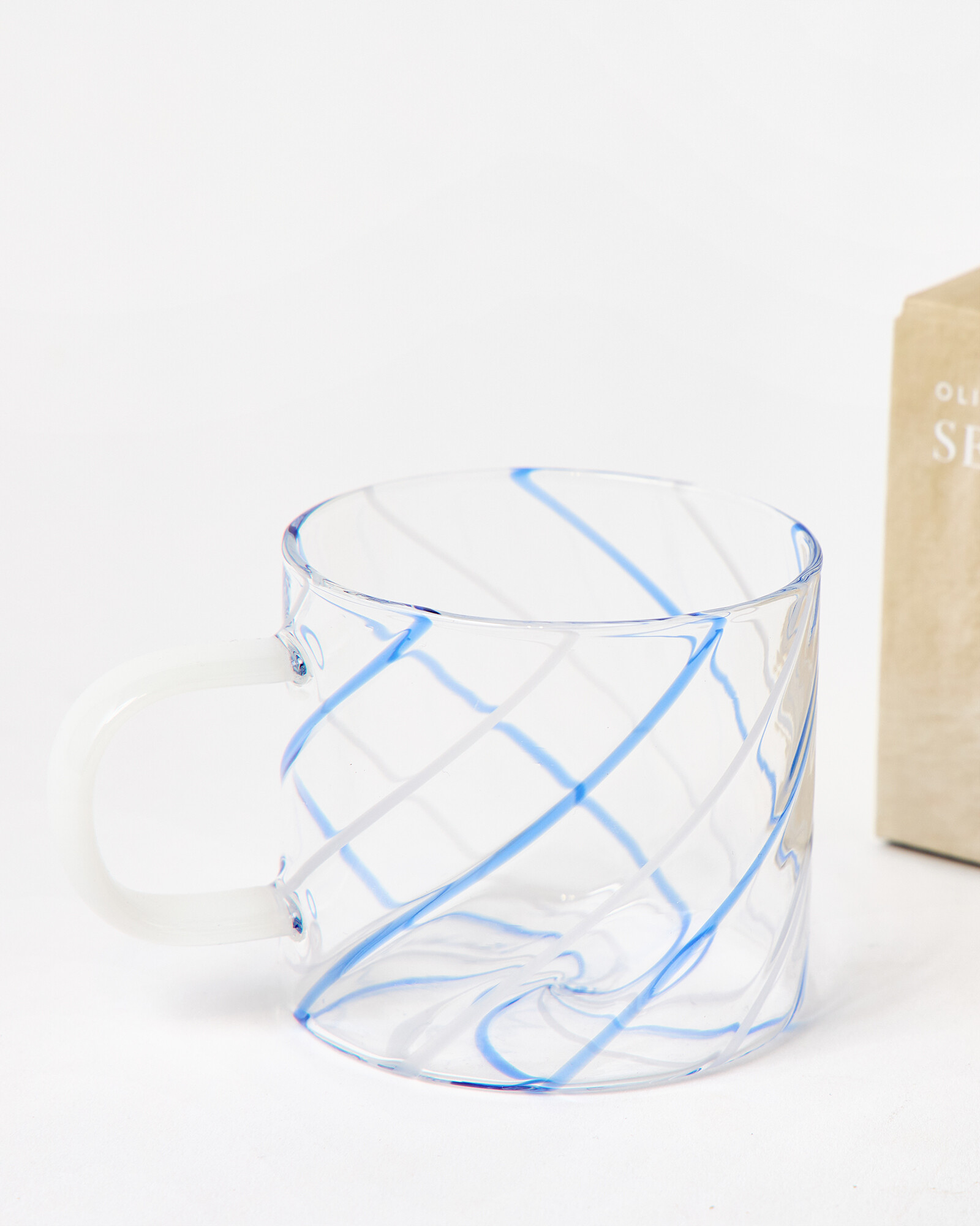 Swirl Glass Mugs Set of Two | Oliver Bonas