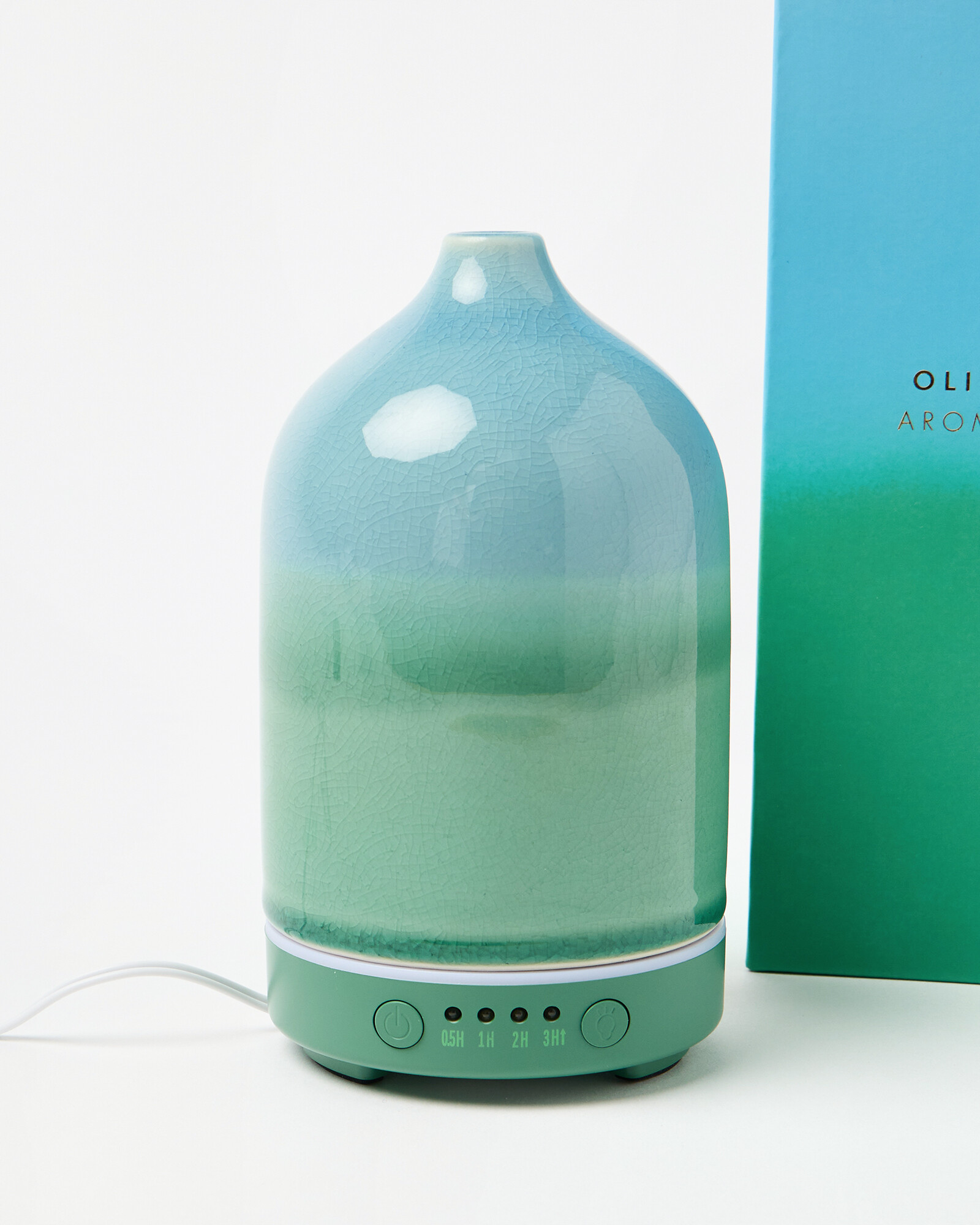 Ceramic Blue Ombre Oil Electric Aroma Diffuser | Oliver Bonas