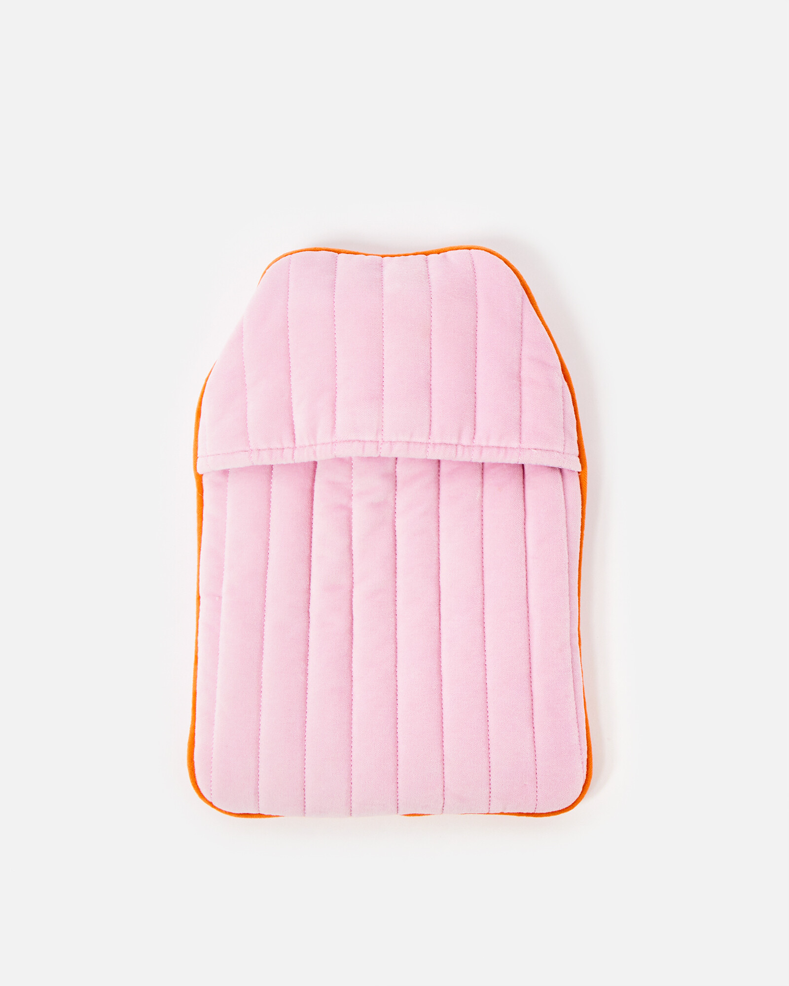 Quilted Pink Velvet Hot Water Bottle | Oliver Bonas
