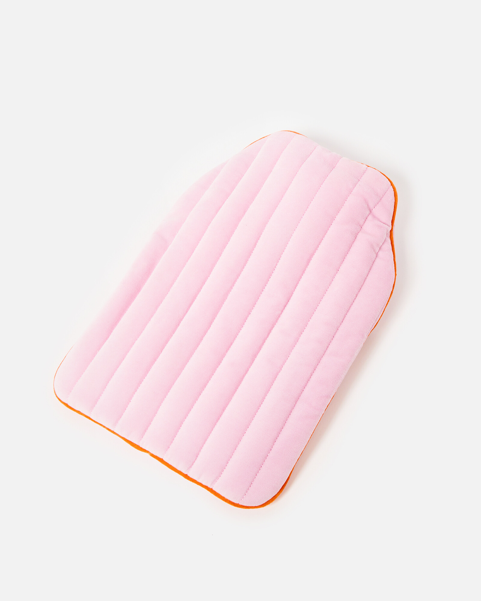 Quilted Pink Velvet Hot Water Bottle | Oliver Bonas