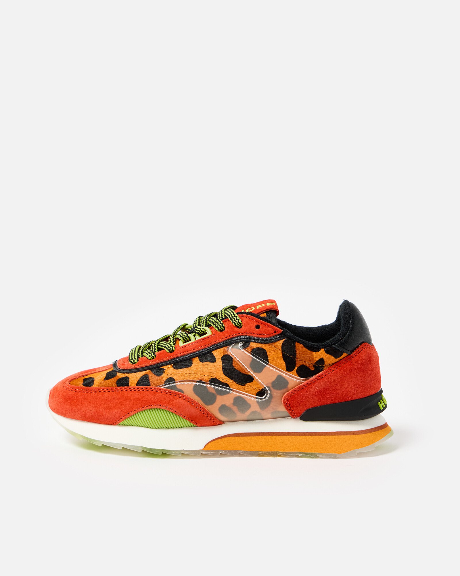 HOFF Orange Lady Art Leopard Print Trainers | Oliver Bonas