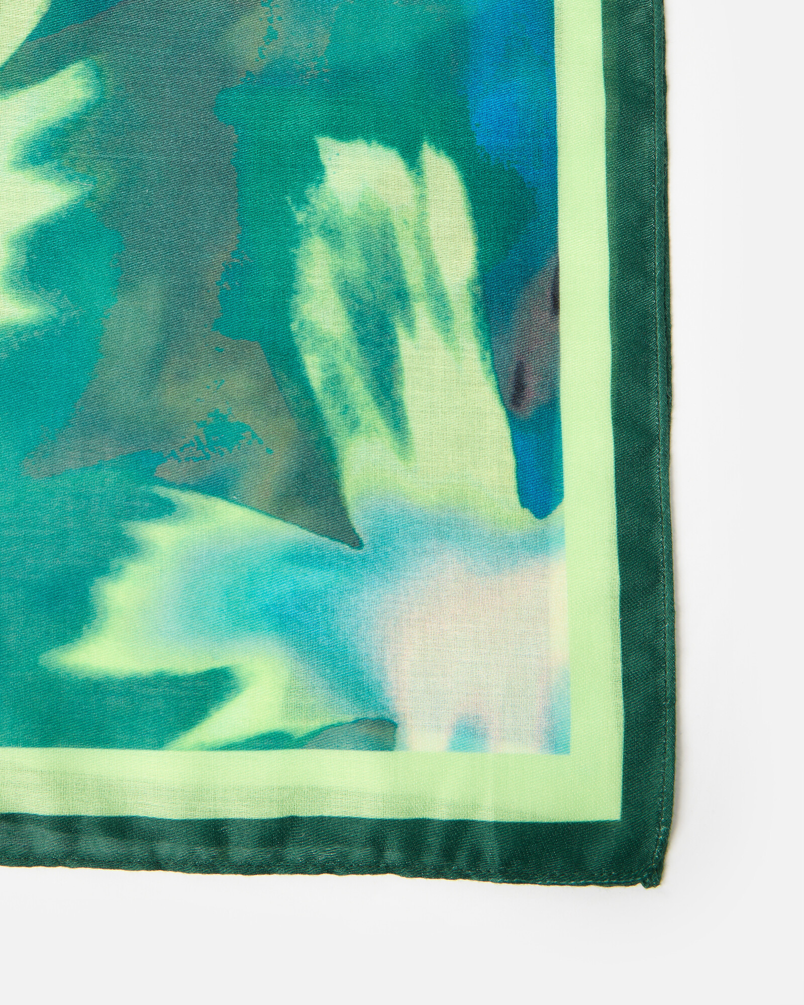 Green Winter Sun Lightweight Scarf | Oliver Bonas