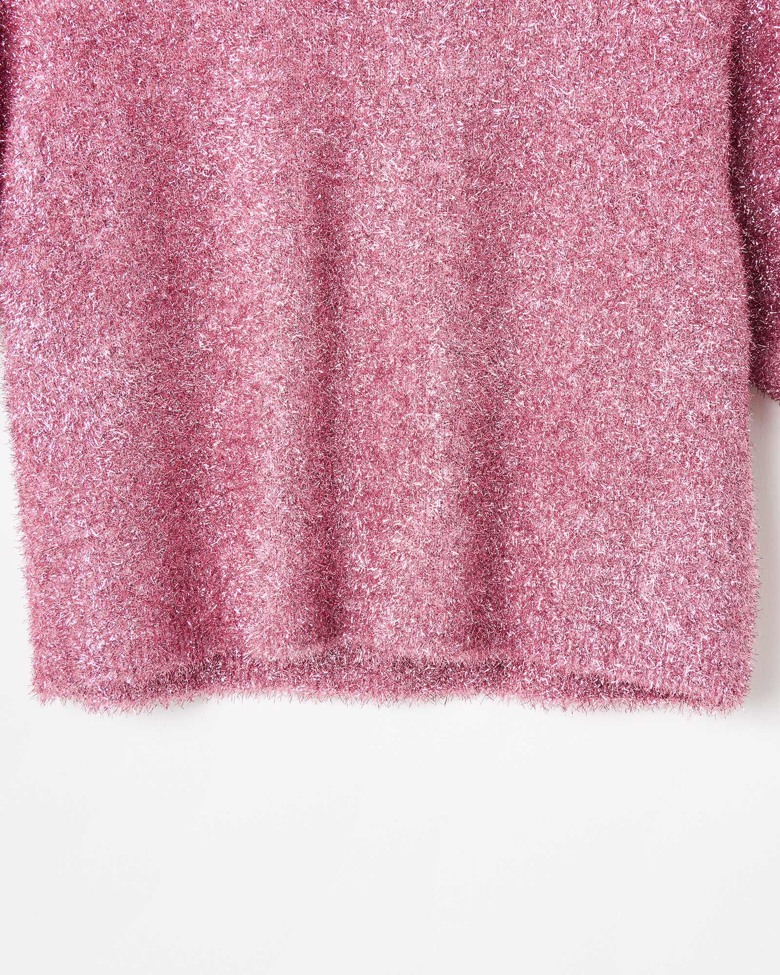 Pink Tinsel Metallic Shell Top | Oliver Bonas
