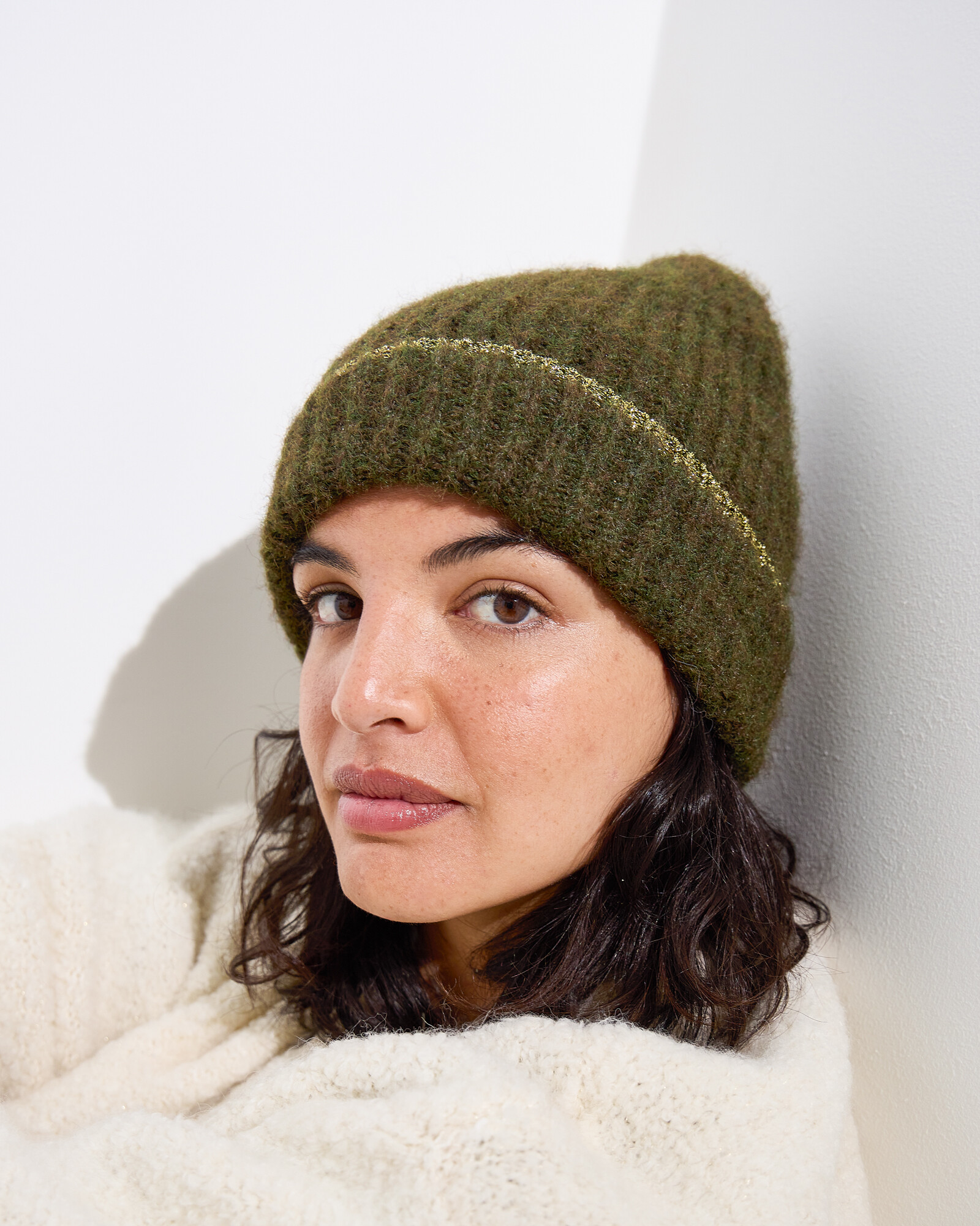 Sparkle Stripe Beanie Hats | Oliver Bonas