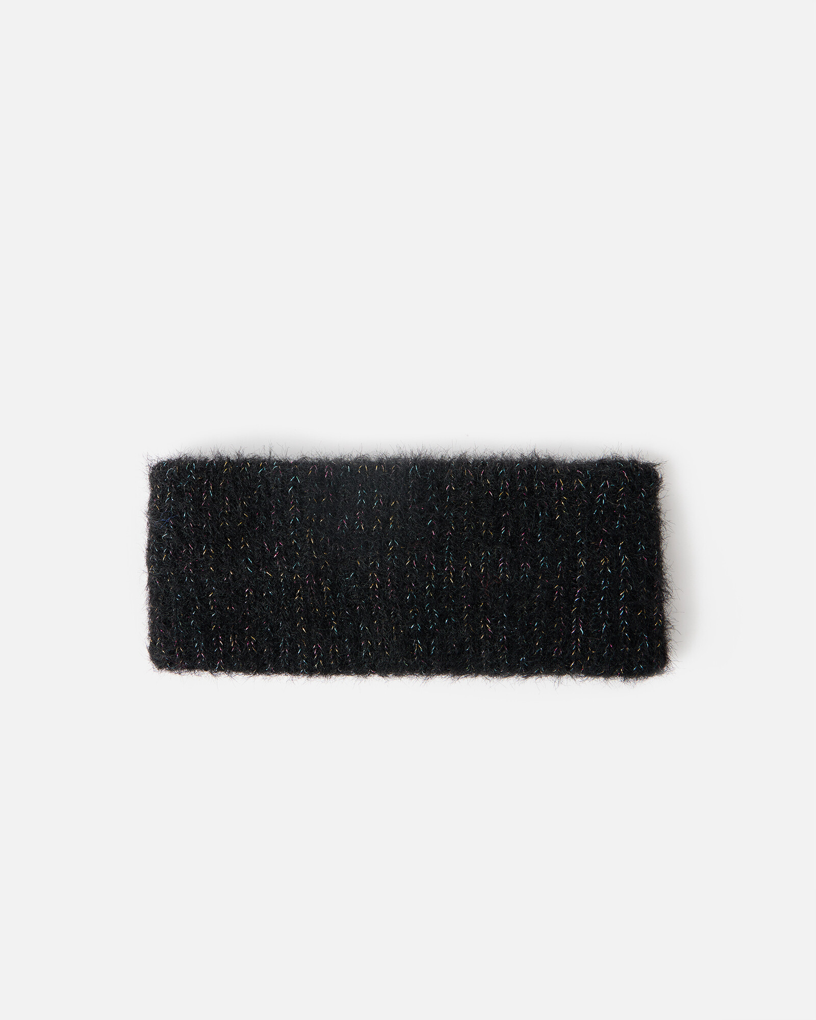 Black Rainbow Sparkle Knitted Headband | Oliver Bonas