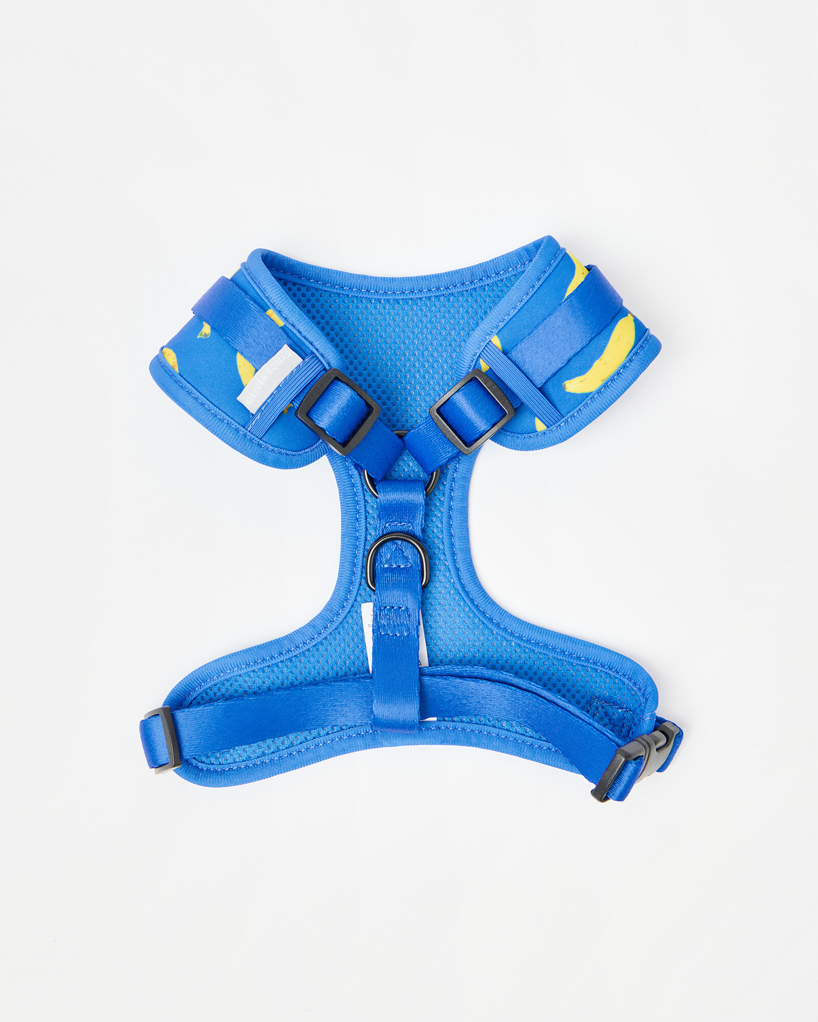 Banana Blue Fabric Dog Harness Medium | Oliver Bonas