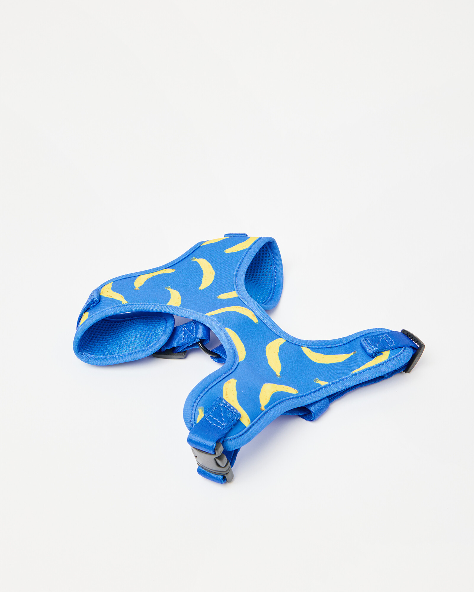 Banana Blue Fabric Dog Harness Medium | Oliver Bonas