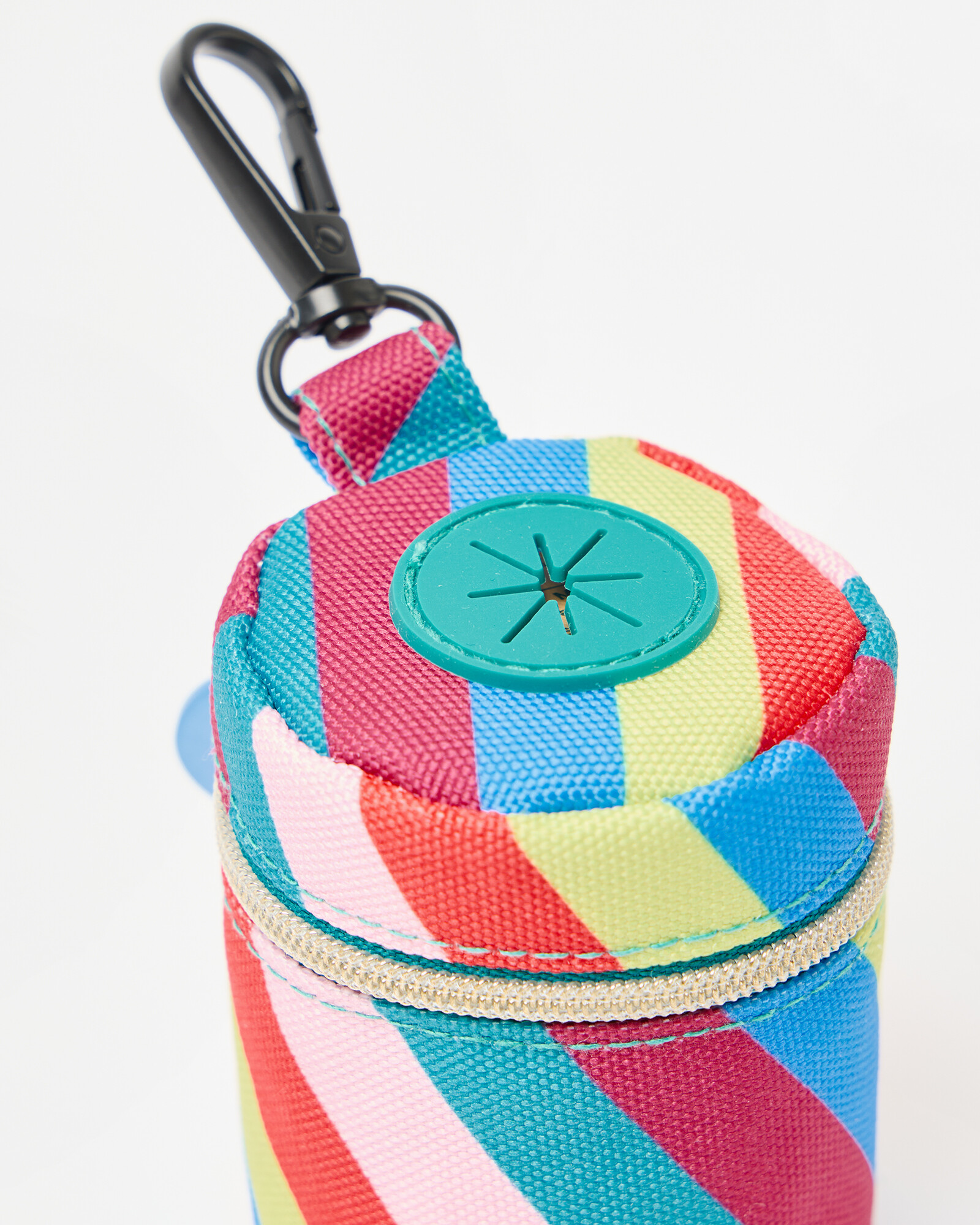 Rainbow Stripe Fabric Dog Poop Bag Holder | Oliver Bonas
