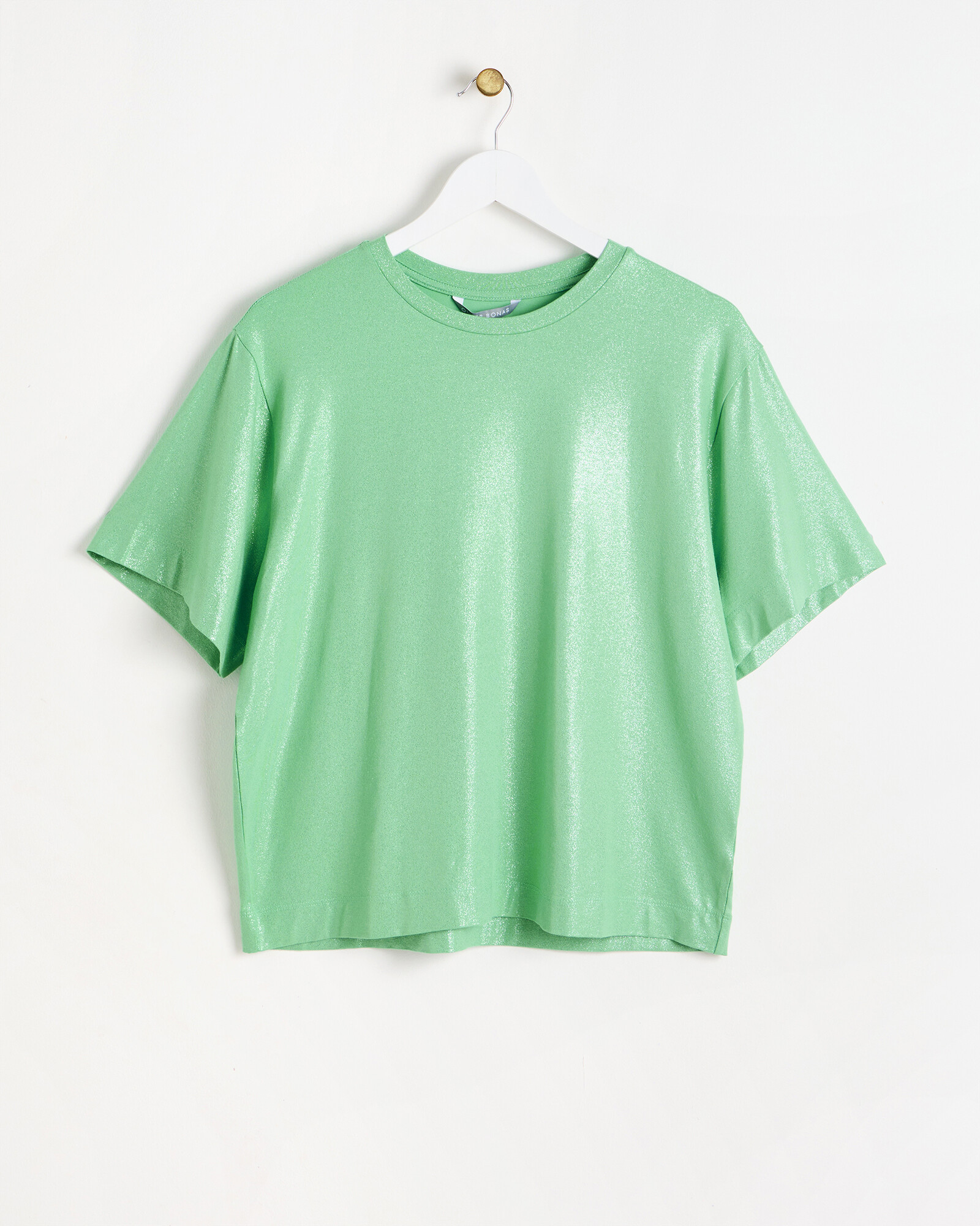 Light Green Metallic T-Shirt | Oliver Bonas