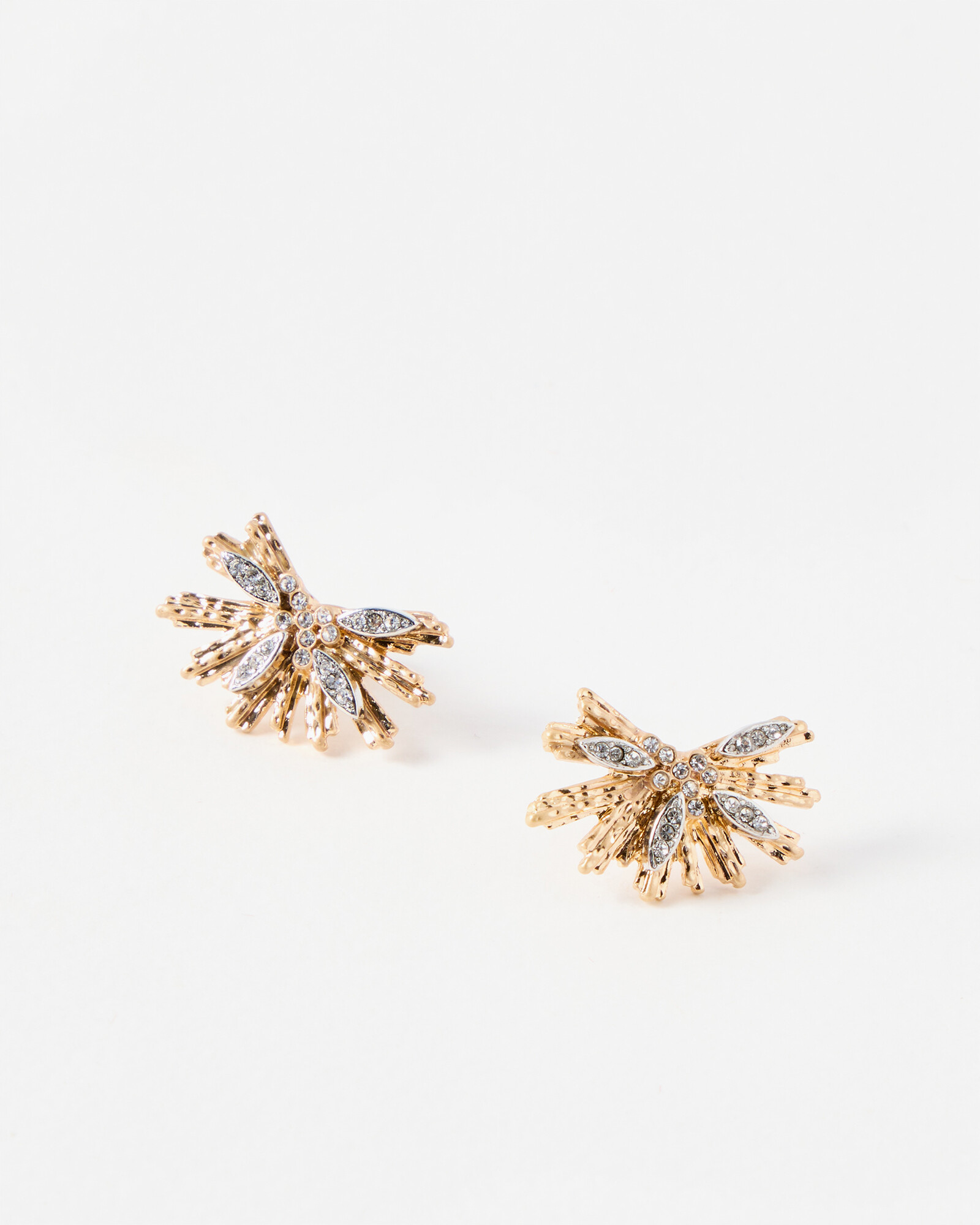Leonora Starburst Stone Detail Stud Earrings | Oliver Bonas