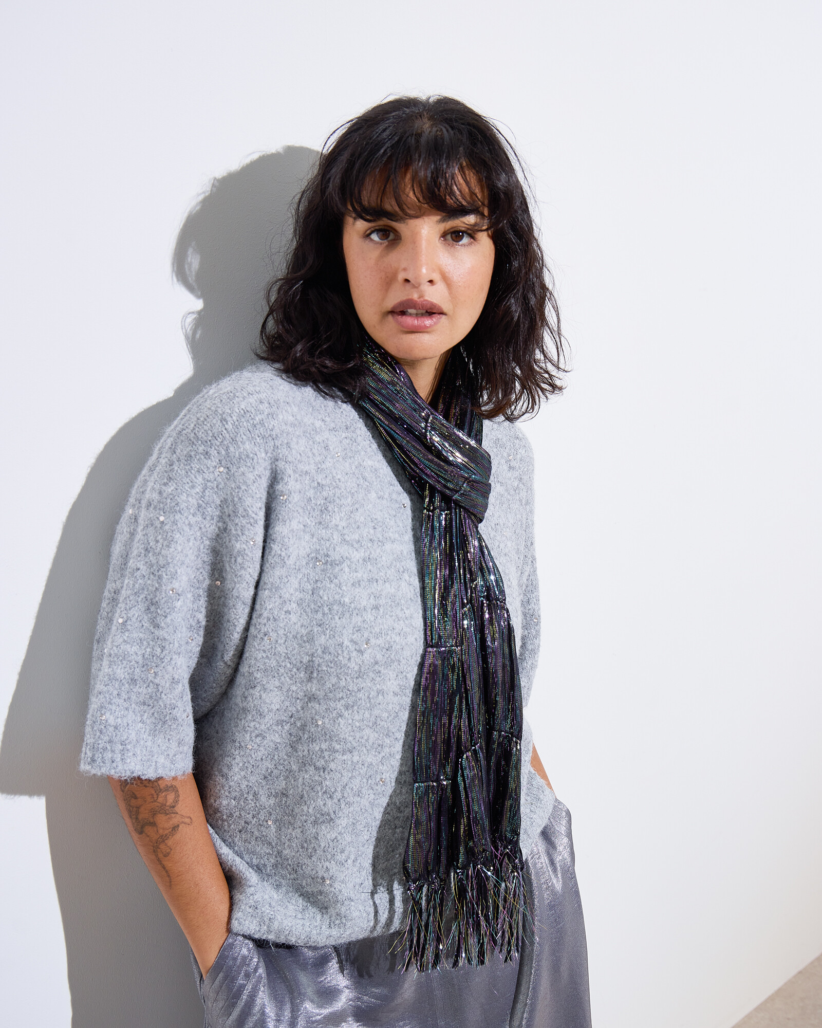 Sparkle Metallic Scarves | Oliver Bonas