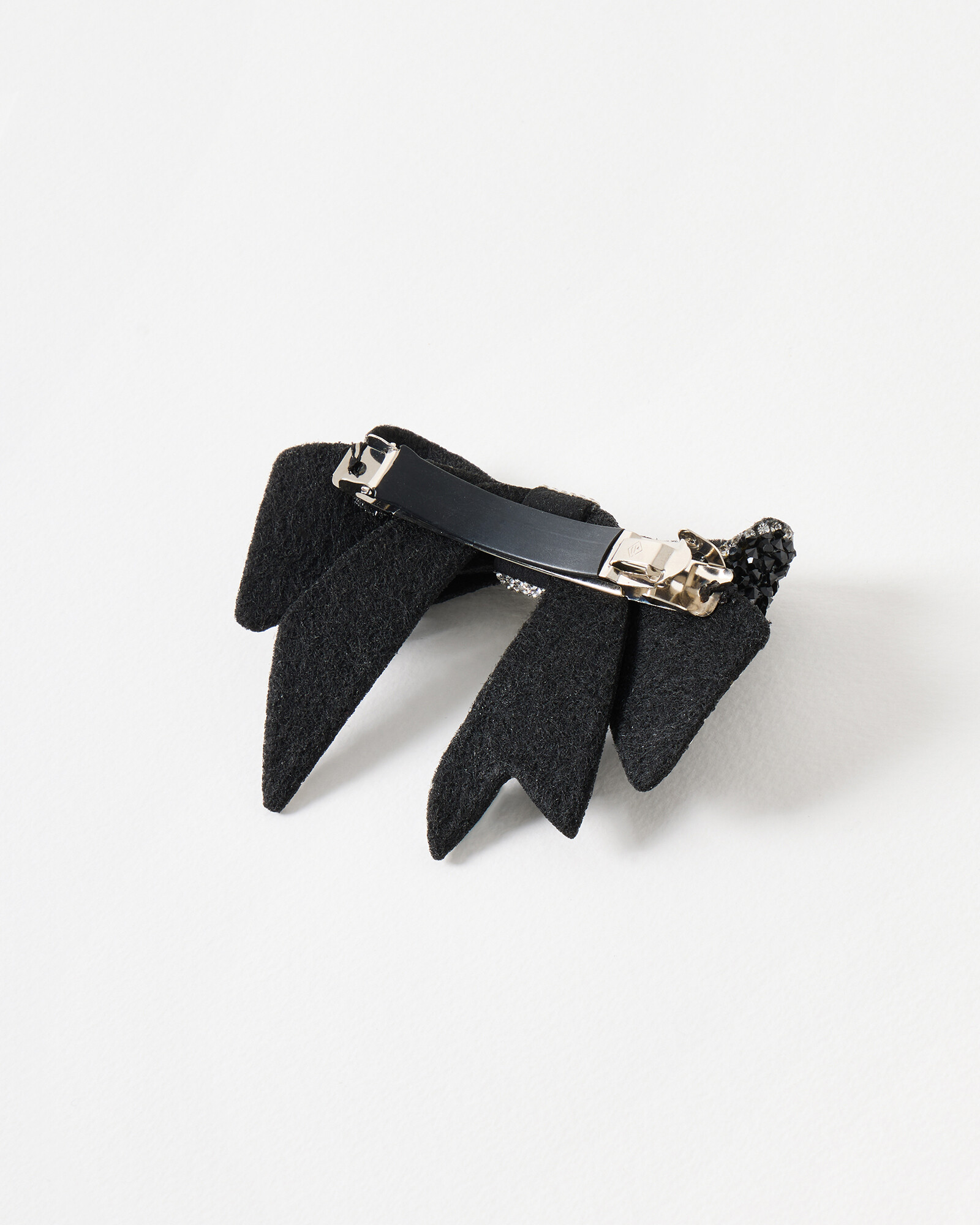 Gabrielle Black Stone Hair Bow Barrette Clip | Oliver Bonas