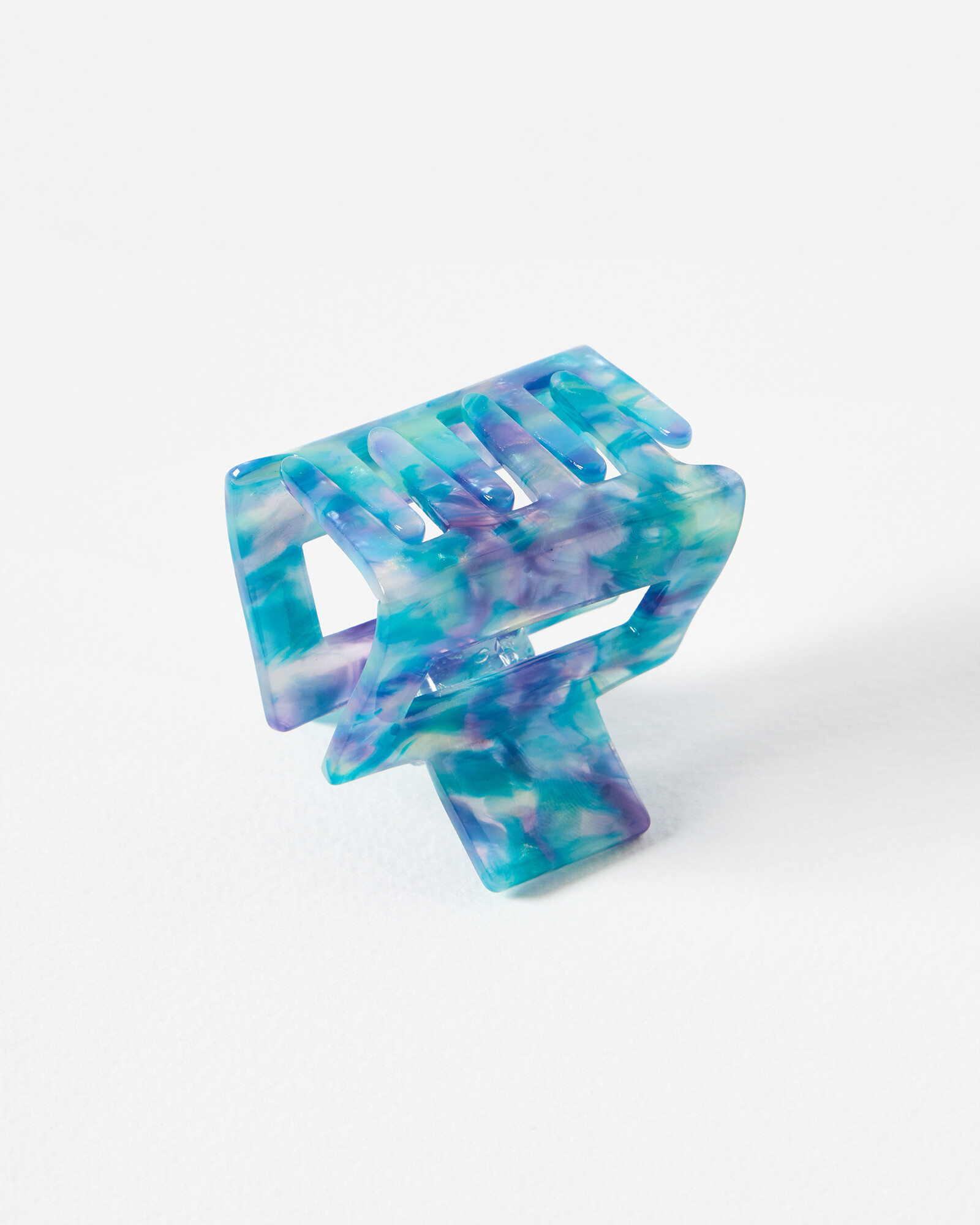 April Blue Resin Hair Claw Clip | Oliver Bonas