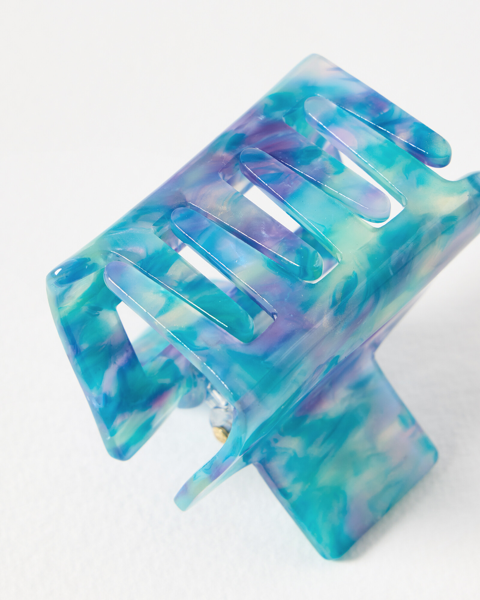 April Blue Resin Hair Claw Clip | Oliver Bonas
