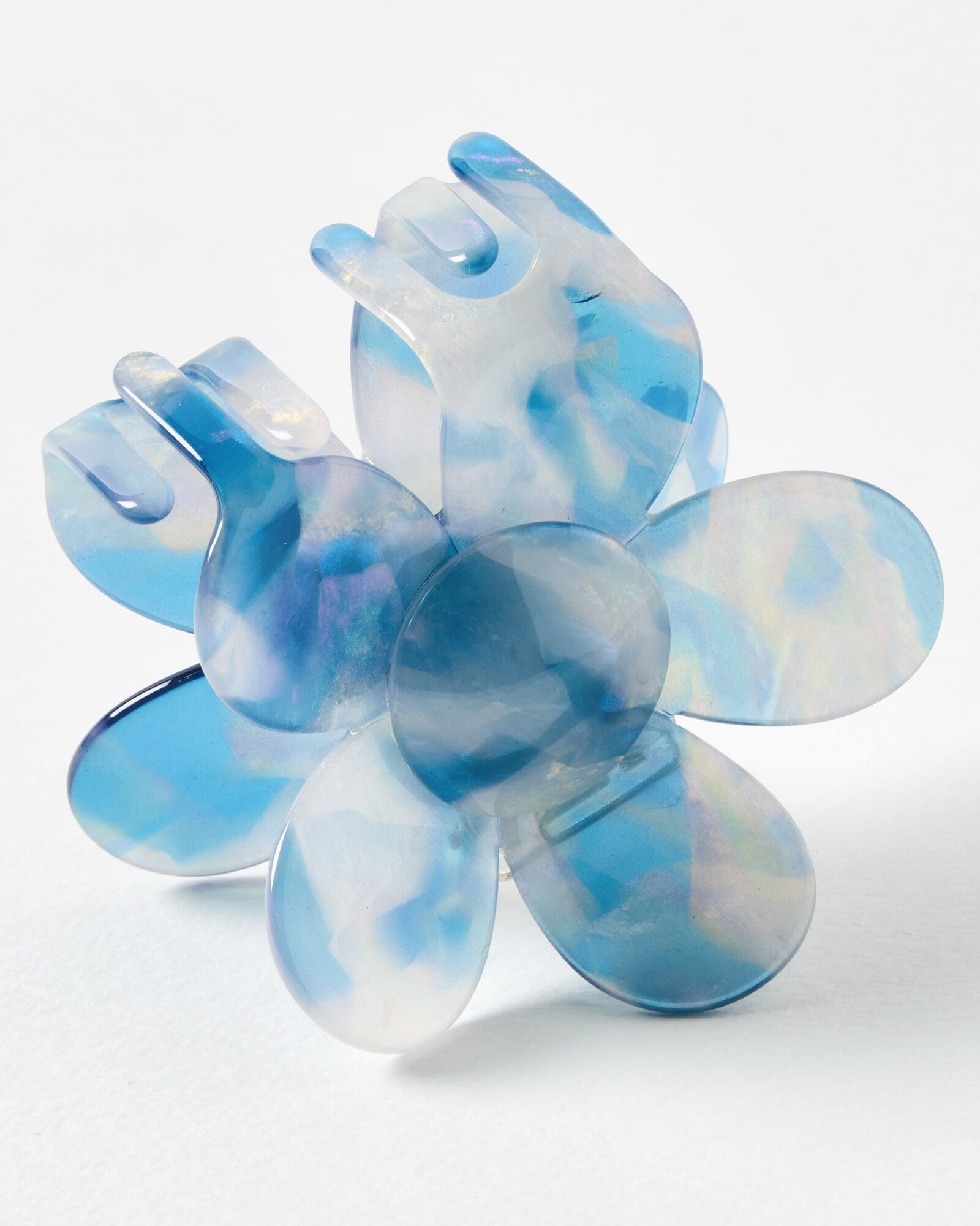 Agnes Flower Shimmer Hair Claw Clips | Oliver Bonas