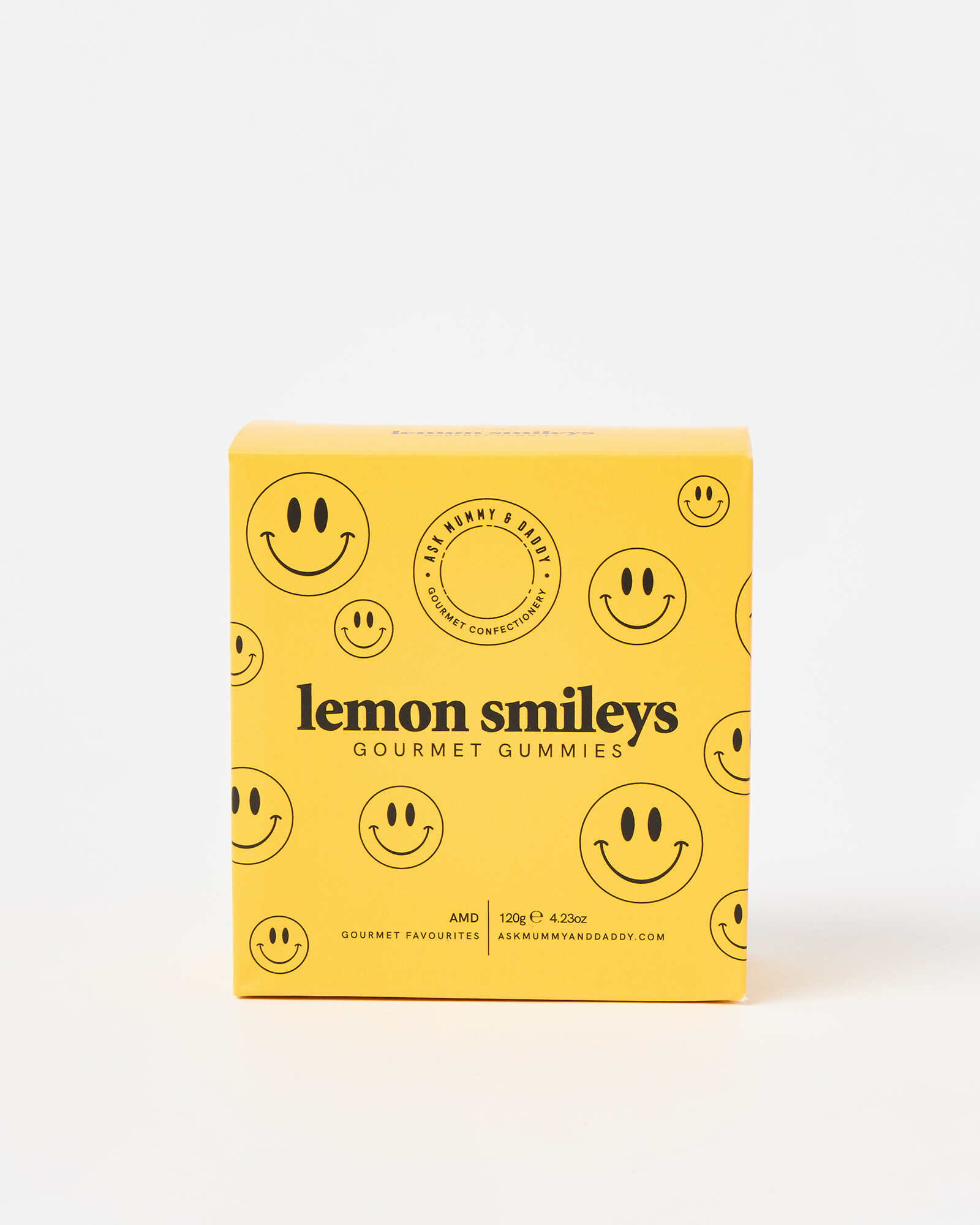 Lemon Smiley Gourmet Gummy Sweets | Oliver Bonas