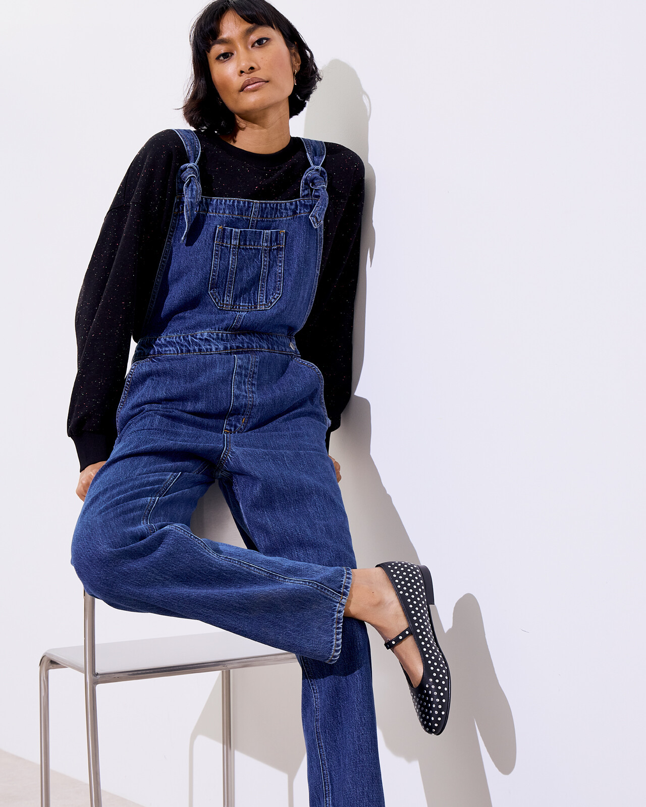 Blue Denim Dungarees | Oliver Bonas