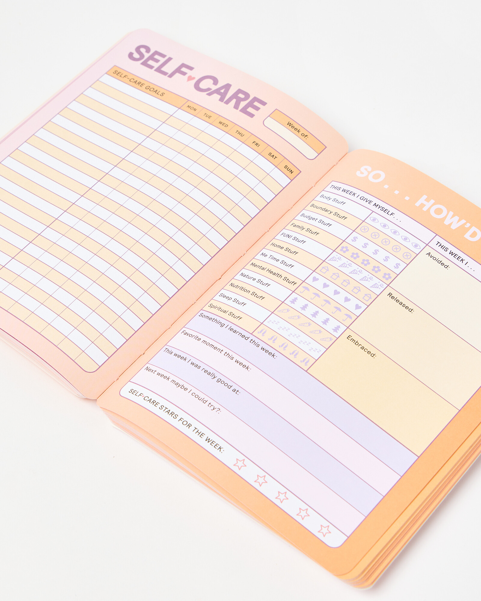 Self-Care Habit Tracker Diary | Oliver Bonas