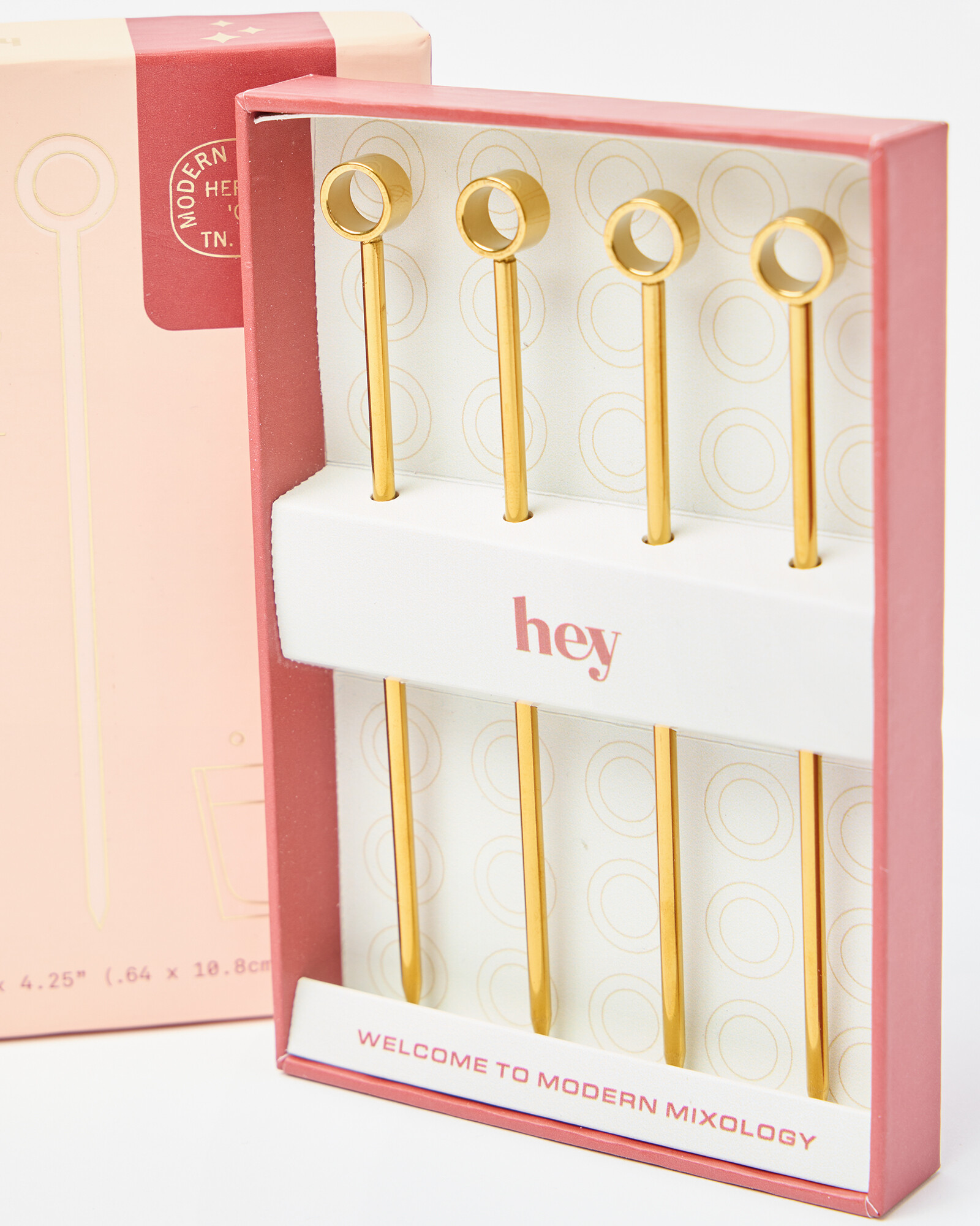 Gold Cocktail Picks Set of Four | Oliver Bonas