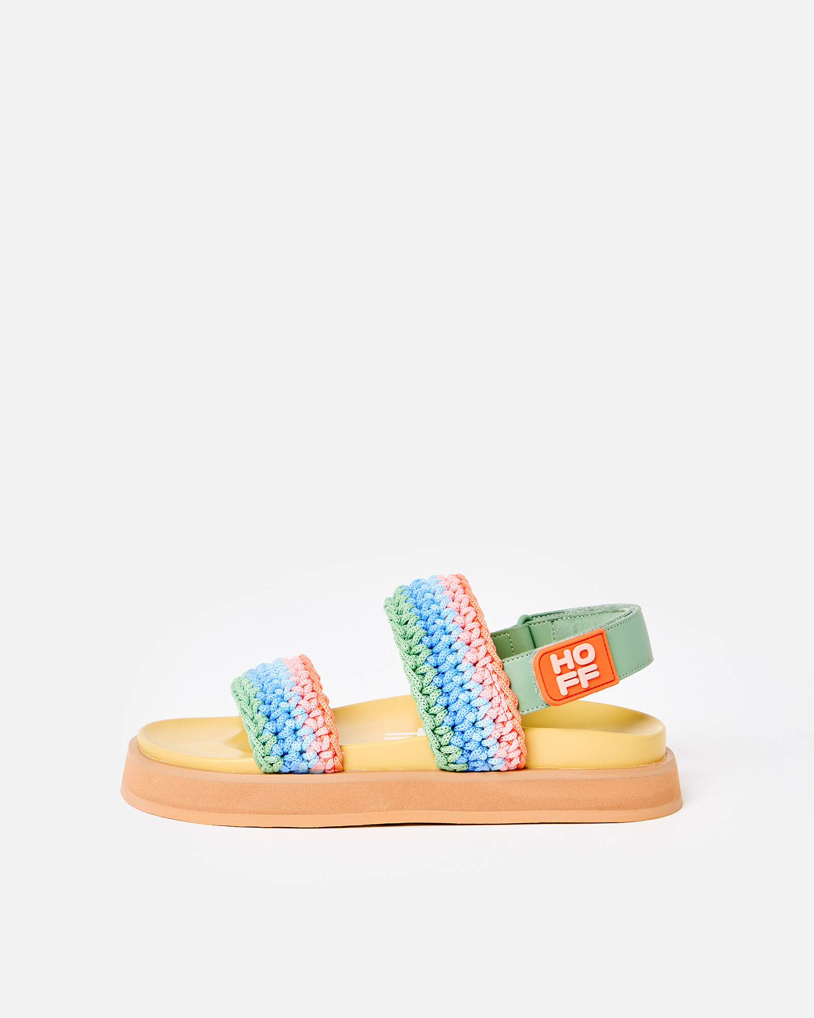 Hoff Galdana Multicolour Woven Flatform Sandals | Oliver Bonas